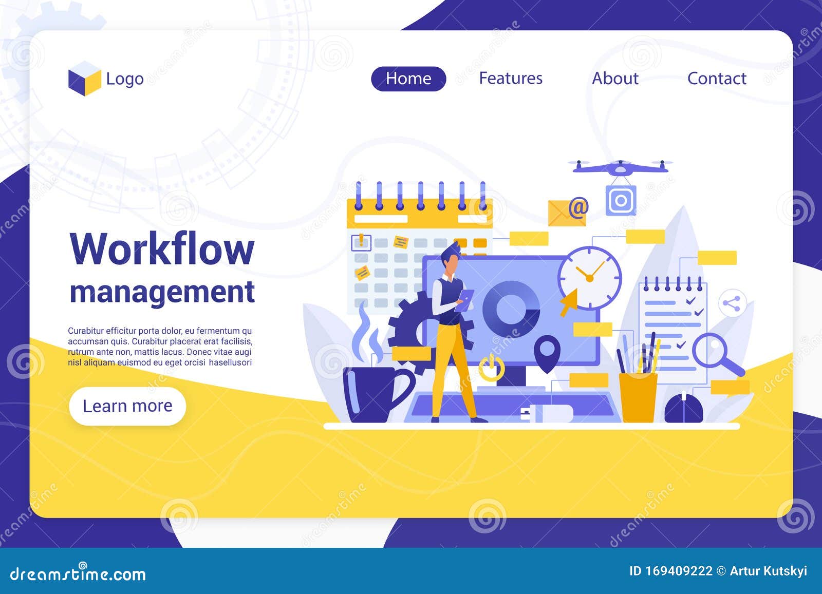 Distribution Workflow Linear Icons, Signs, Symbols Vector Line Illustration Set | CartoonDealer ...