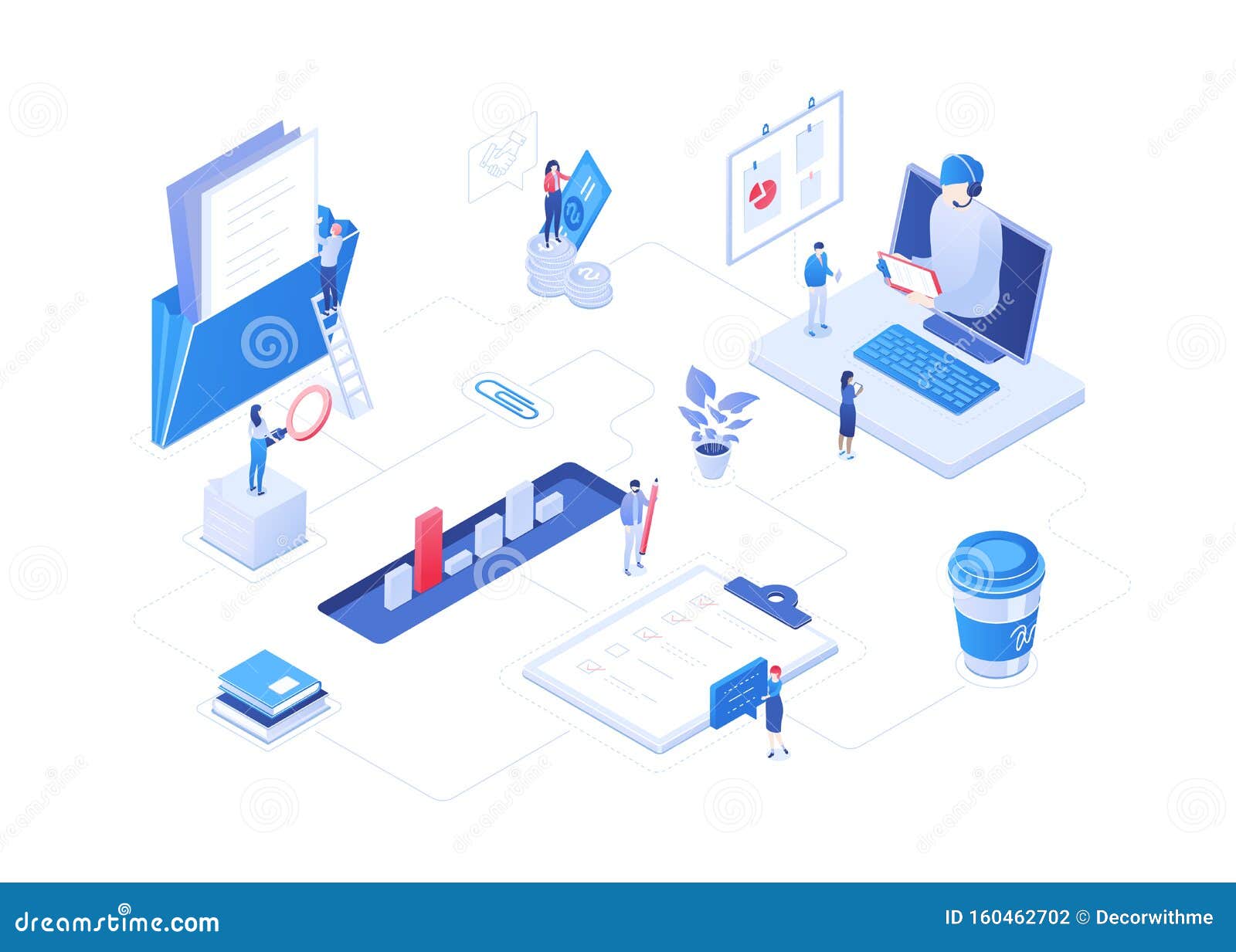 Workflow Management - Modern Colorful Isometric Vector Illustration ... Workflow Management - Modern Colorful Isometric Vector Illustration ...
