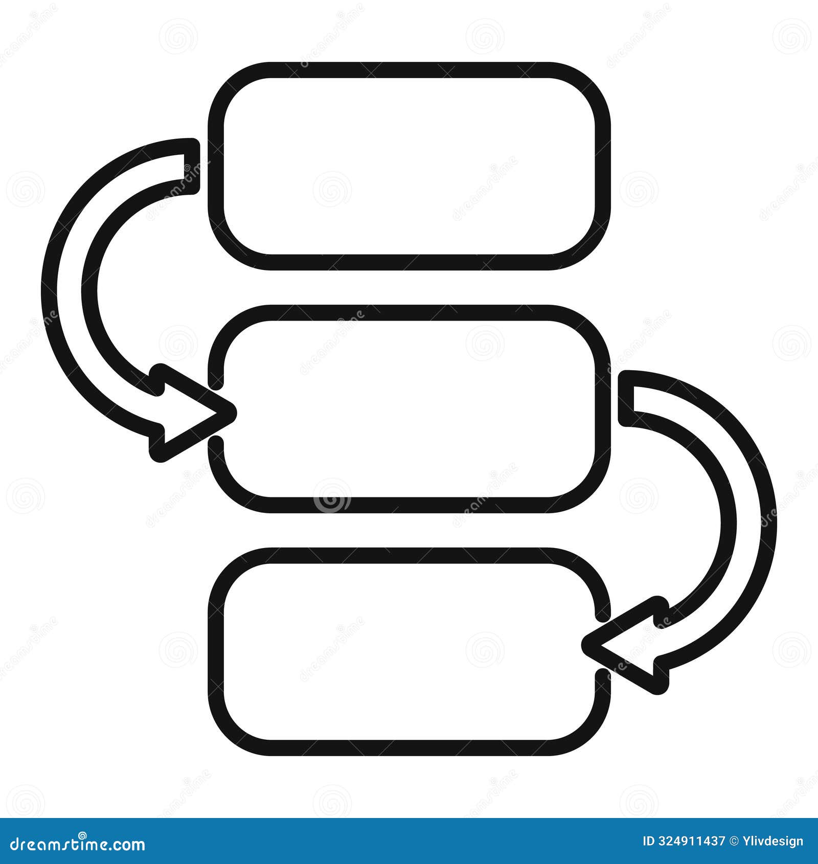 Workflow Management System with Three Stages and Circular Arrows Stock ... Workflow Management System with Three Stages and Circular Arrows Stock ...