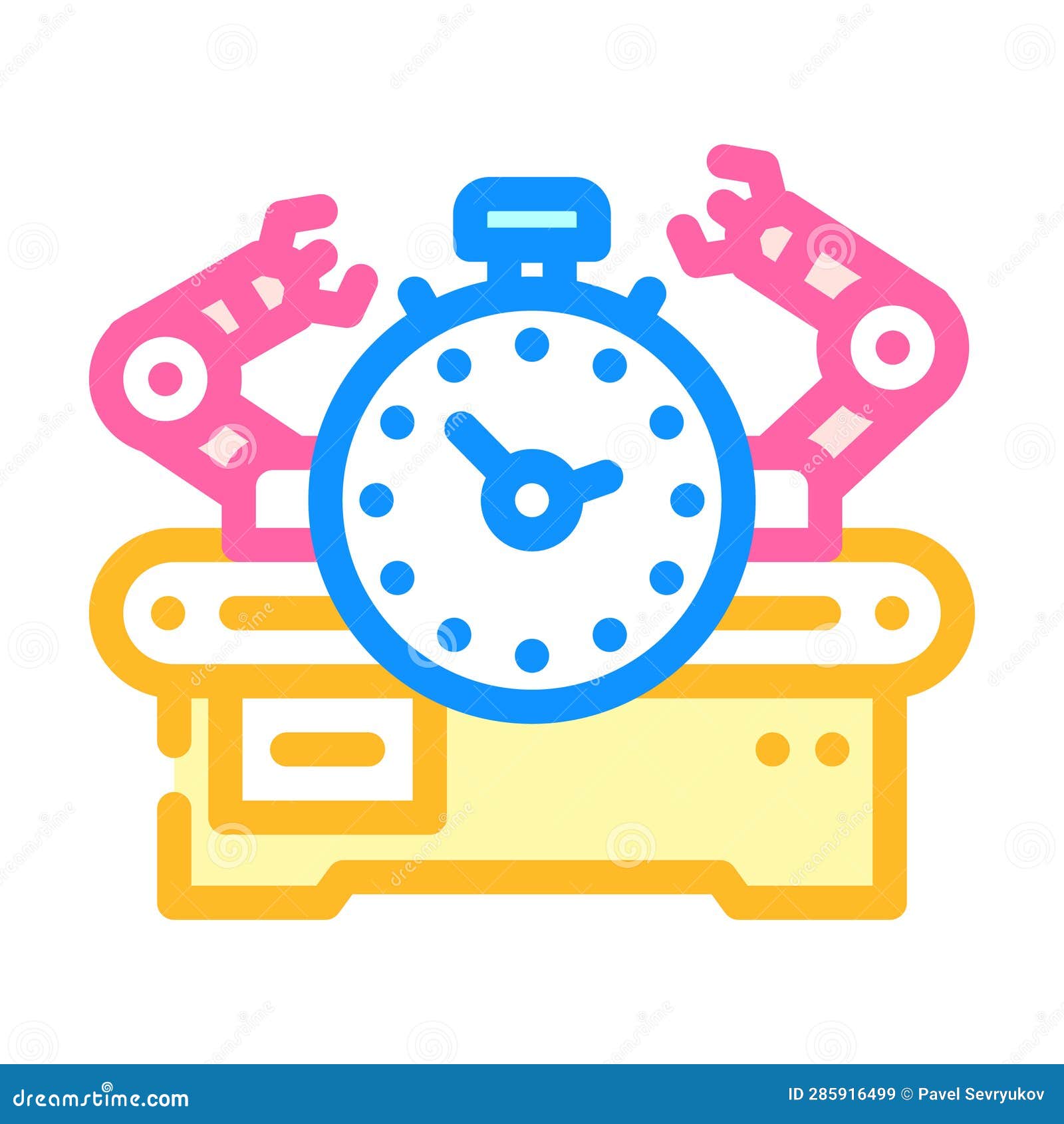 Workflow Optimization Manufacturing Engineer Color Icon Vector ...