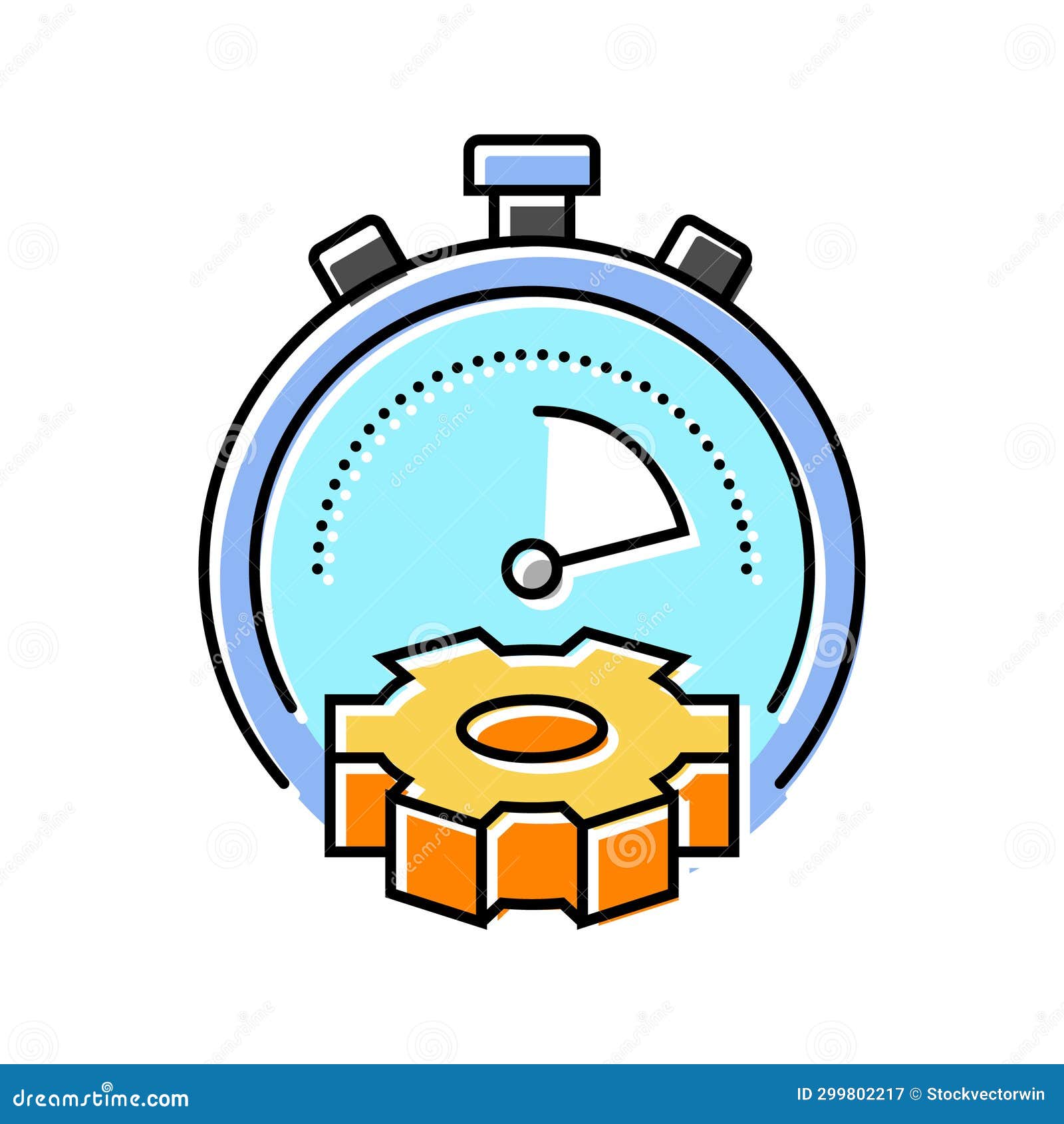 Workflow Optimization Manufacturing Engineer Color Icon Vector ...