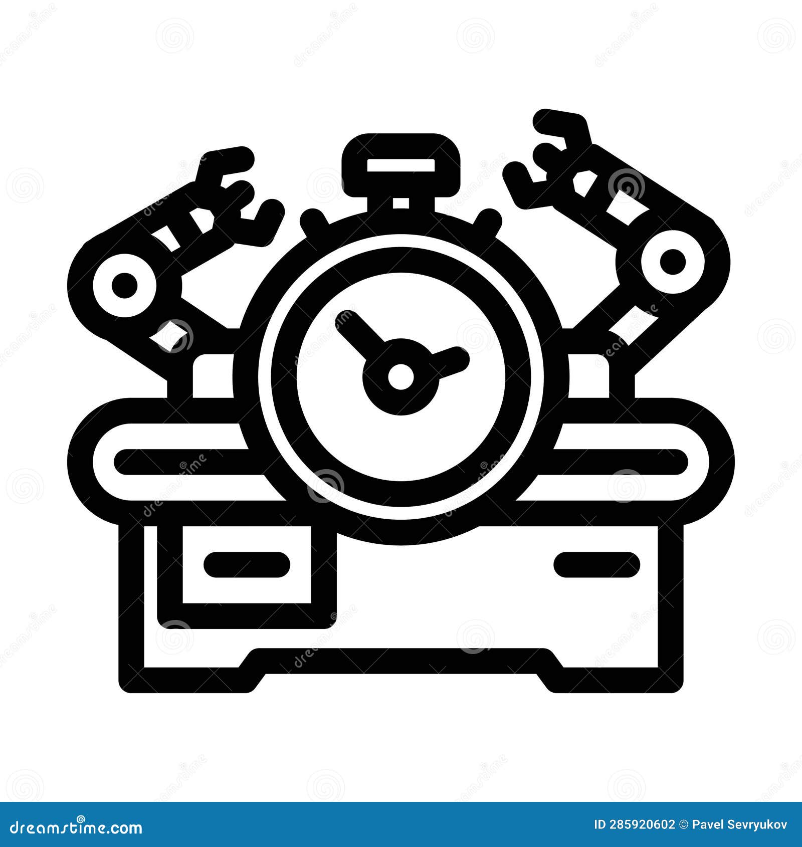 Workflow Optimization Manufacturing Engineer Line Icon Vector ...
