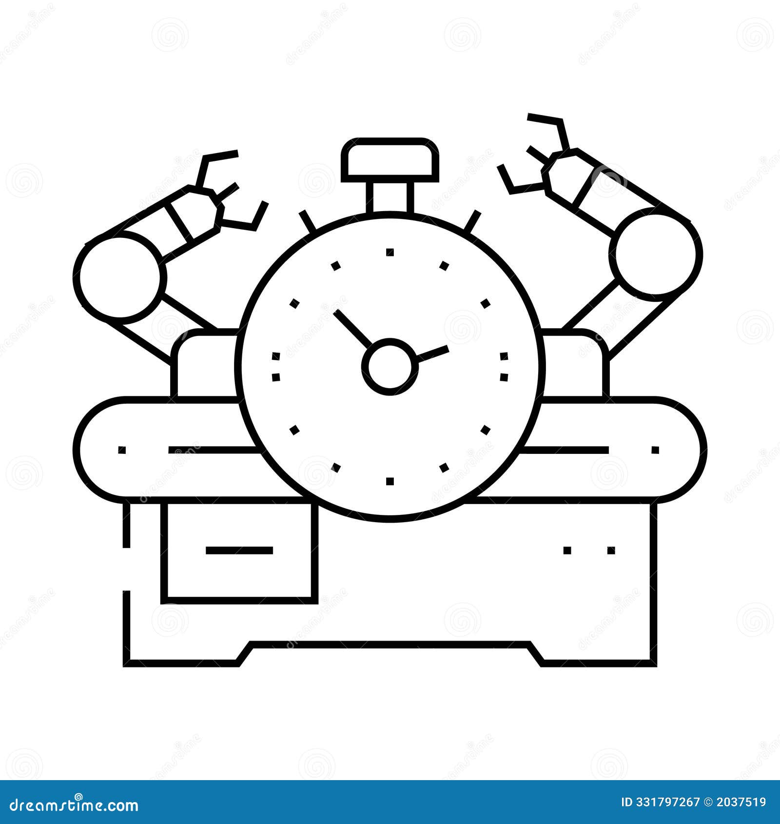 Workflow Optimization Manufacturing Engineer Line Icon Vector ...
