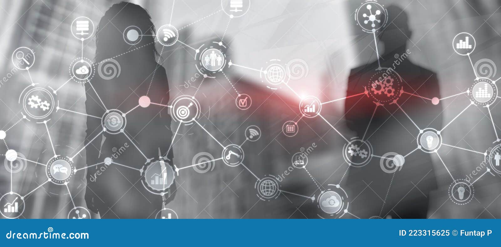 Workflow Organisation Structure on Virtual Screen. Business Structure ...