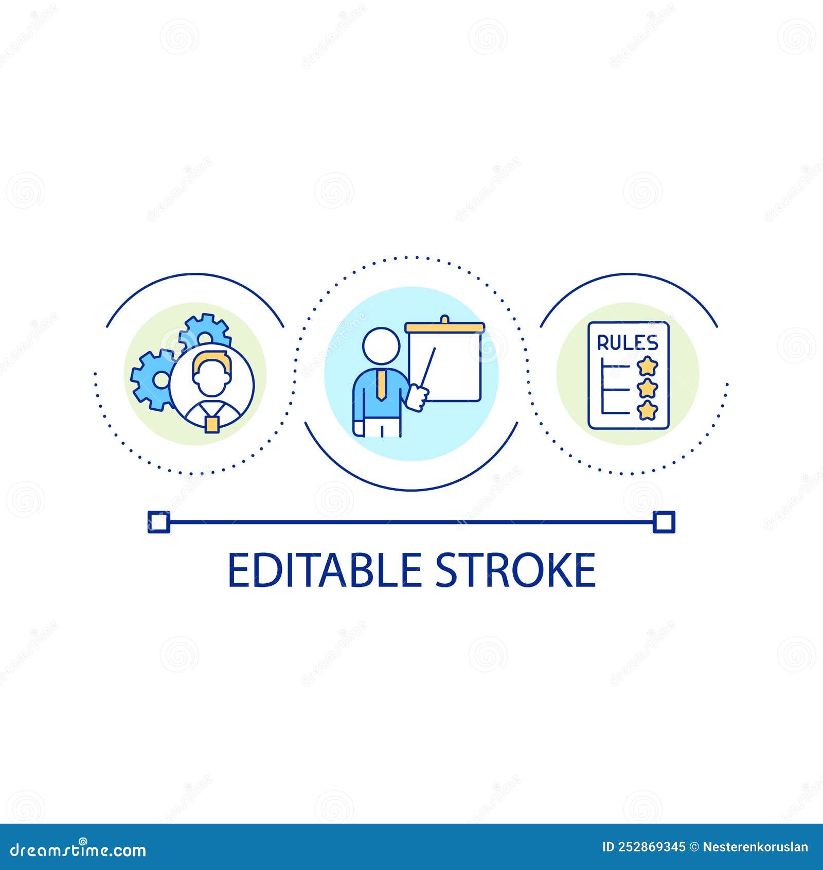 Workflow Organization Loop Concept Icon Stock Illustration ...