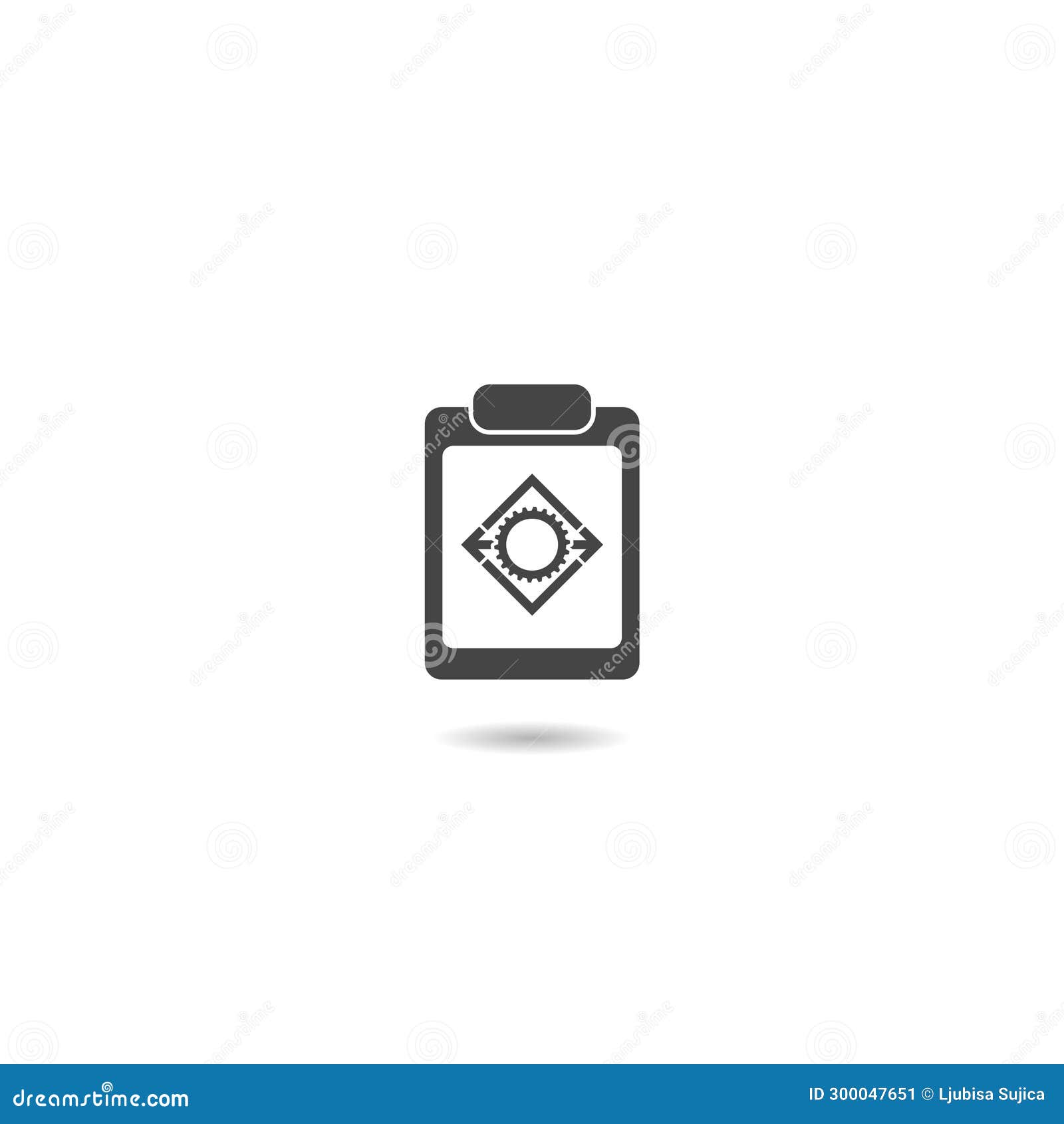 Workflow Process Icon with Shadow Stock Vector - Illustration of ...