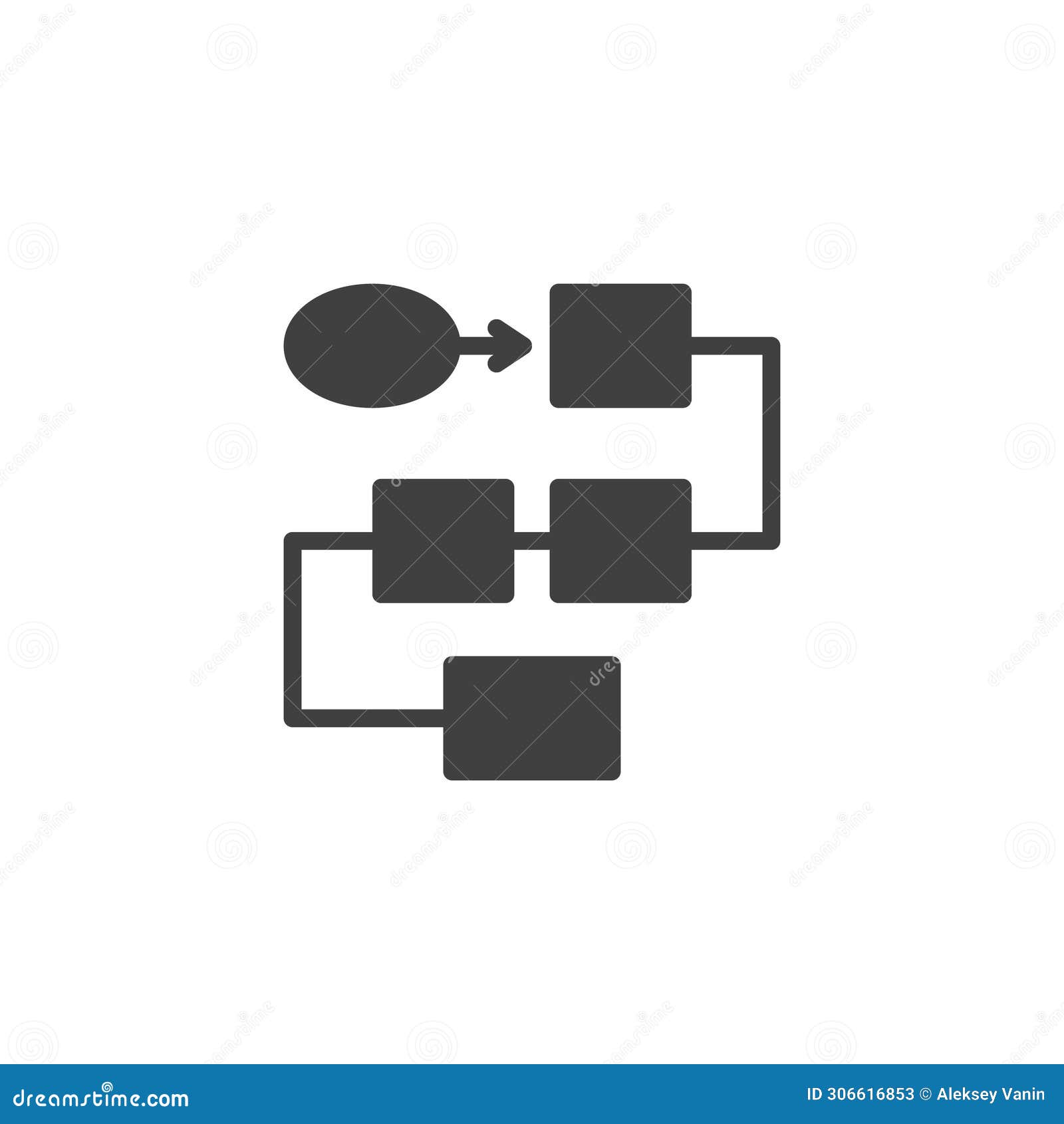 Workflow, Processing Vector Icon Stock Vector - Illustration of chart ...