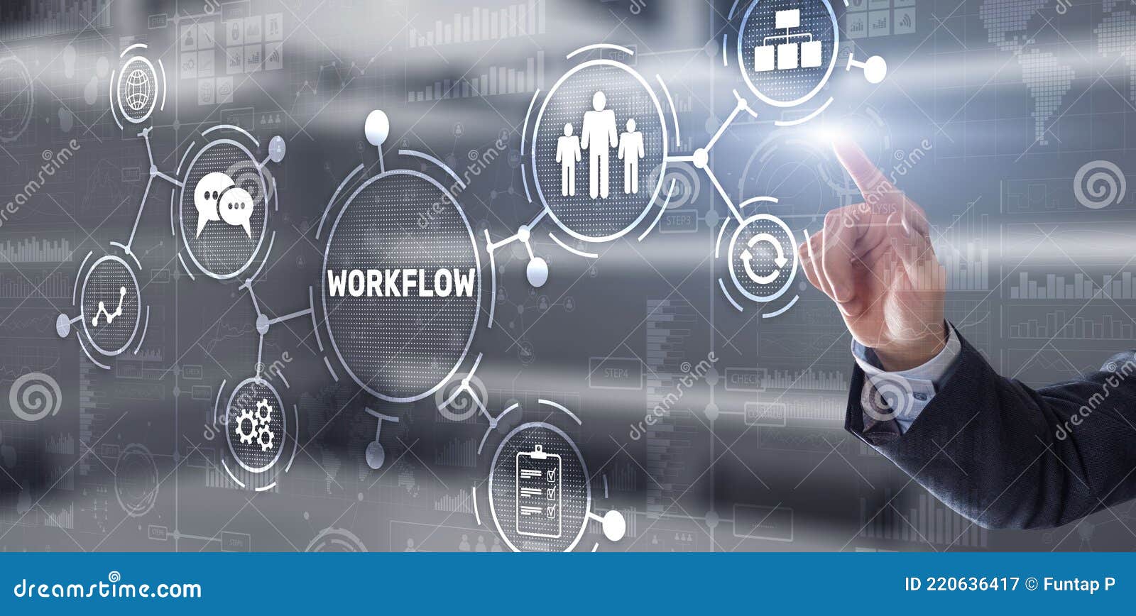 Workflow Repeatability Systematization Buisness Process. Business ...