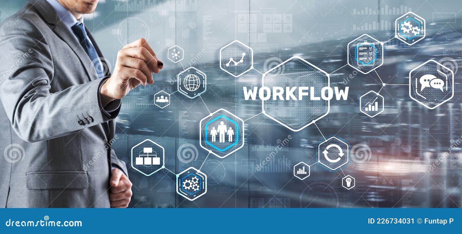 Workflow Repeatability Systematization Buisness Process. Business ...