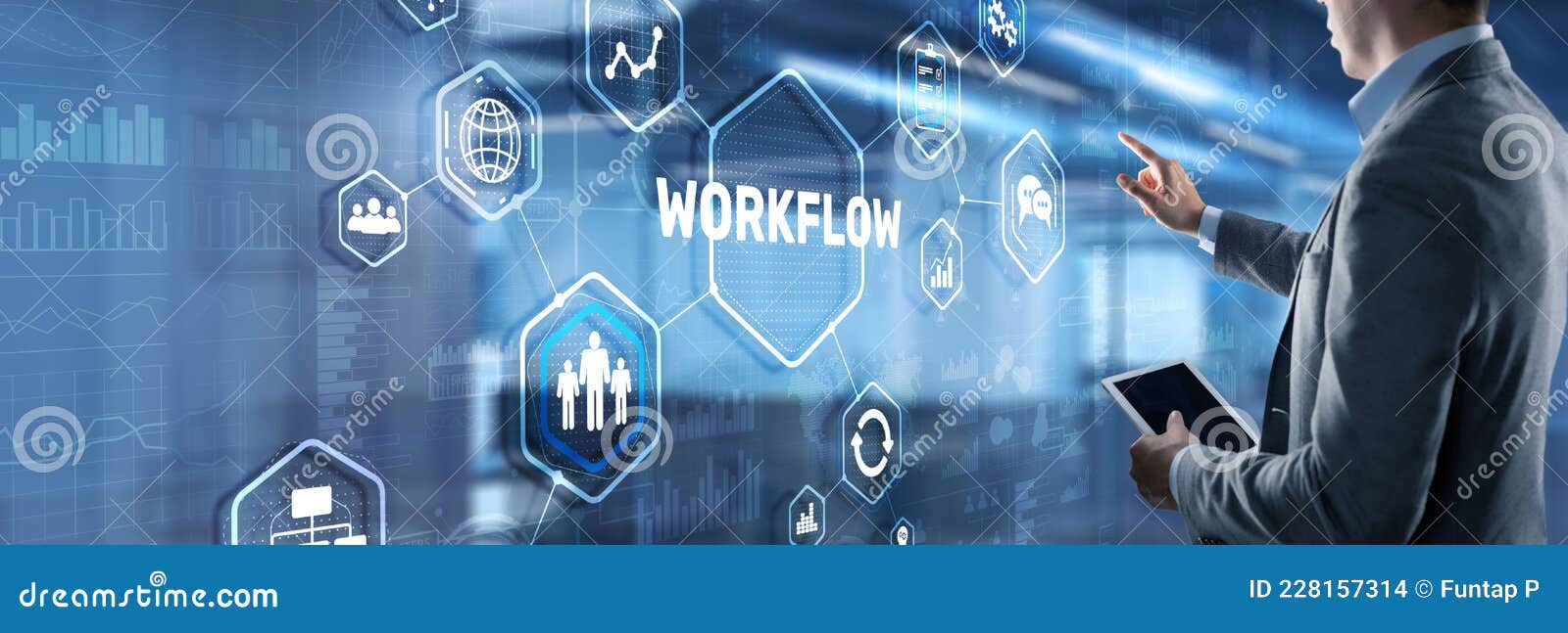 Workflow Repeatability Systematization Buisness Process. Business ...