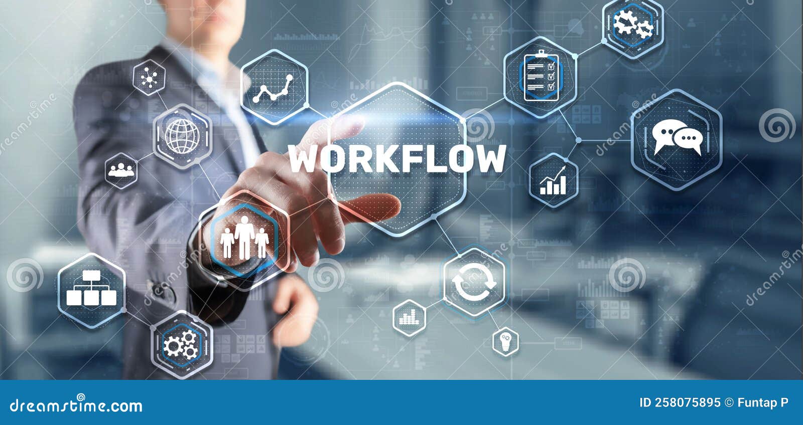 Workflow Repeatability Systematization Buisness Process. Business ...