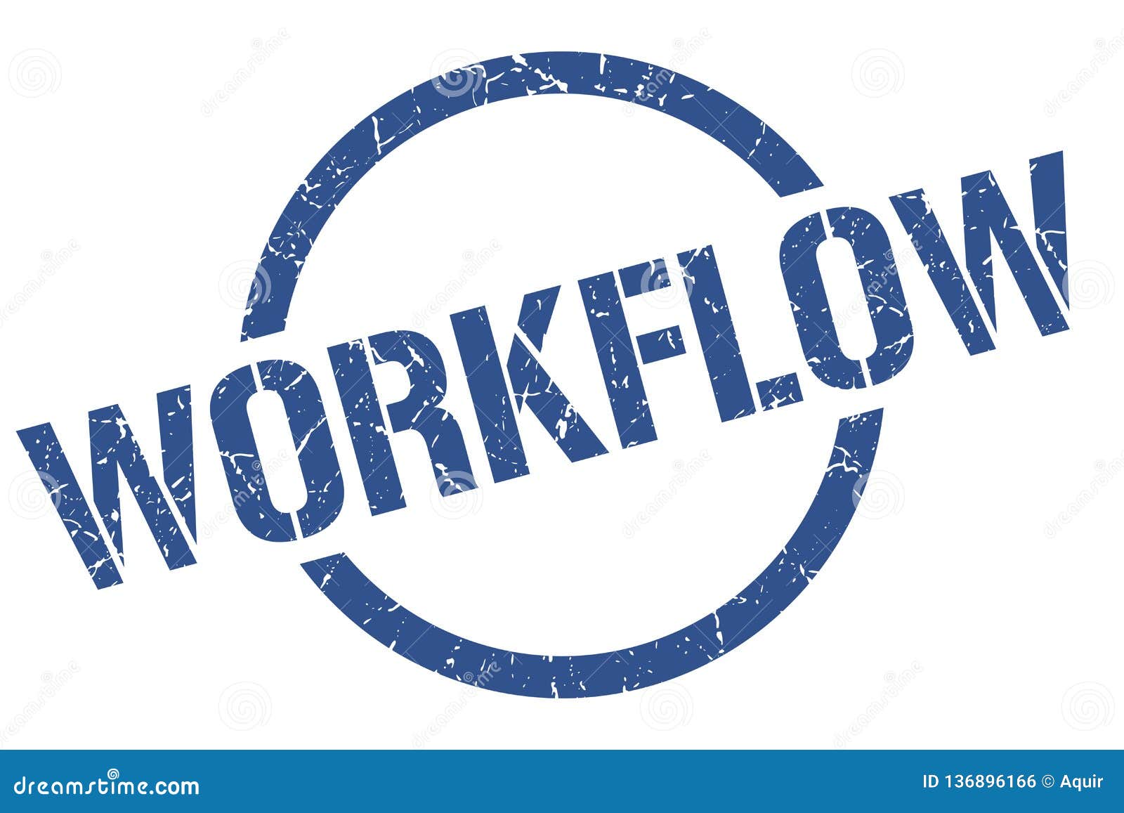 Workflow stamp stock vector. Illustration of vector - 136896166