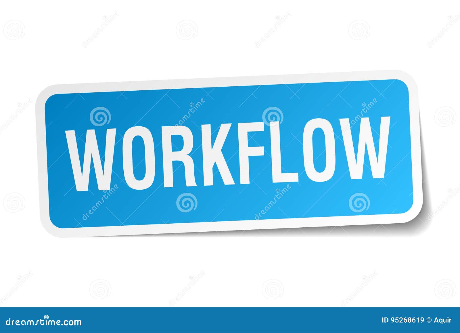 Workflow square sticker stock vector. Illustration of peeler - 95268619