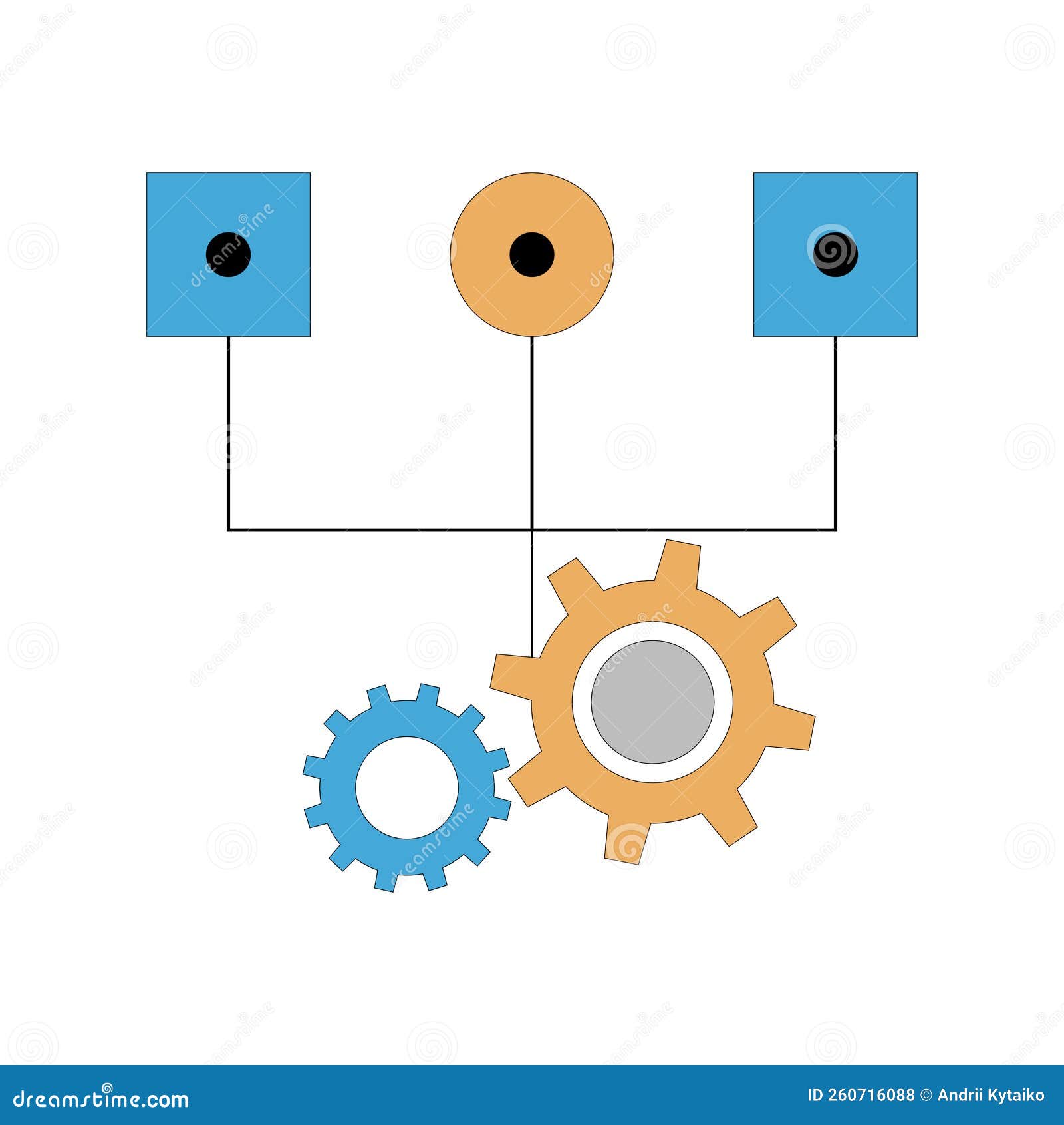 Workflow Team and Process of Business Working Stock Vector ...