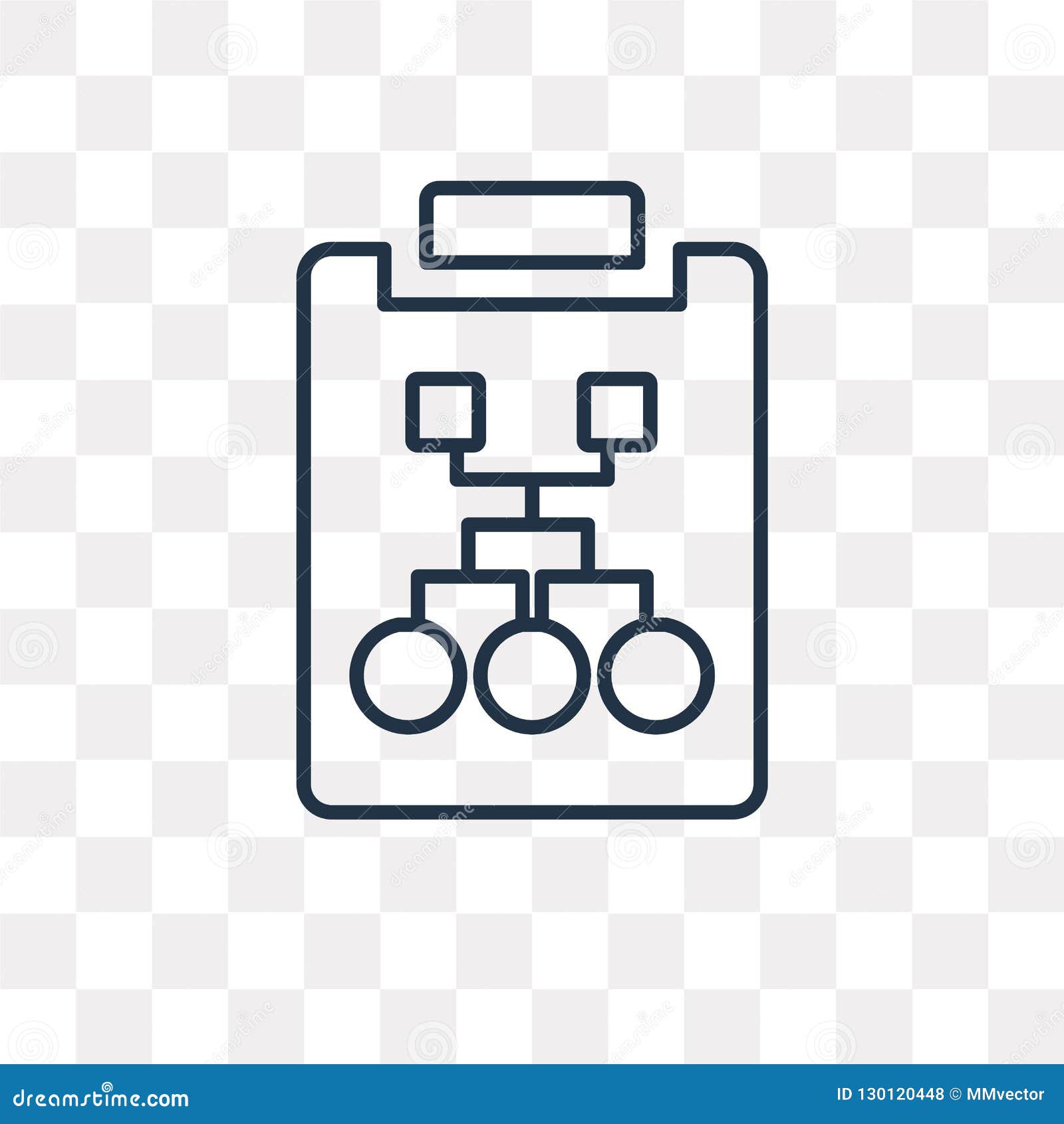 Workflow Vector Icon Isolated on Transparent Background, Linear Stock ...