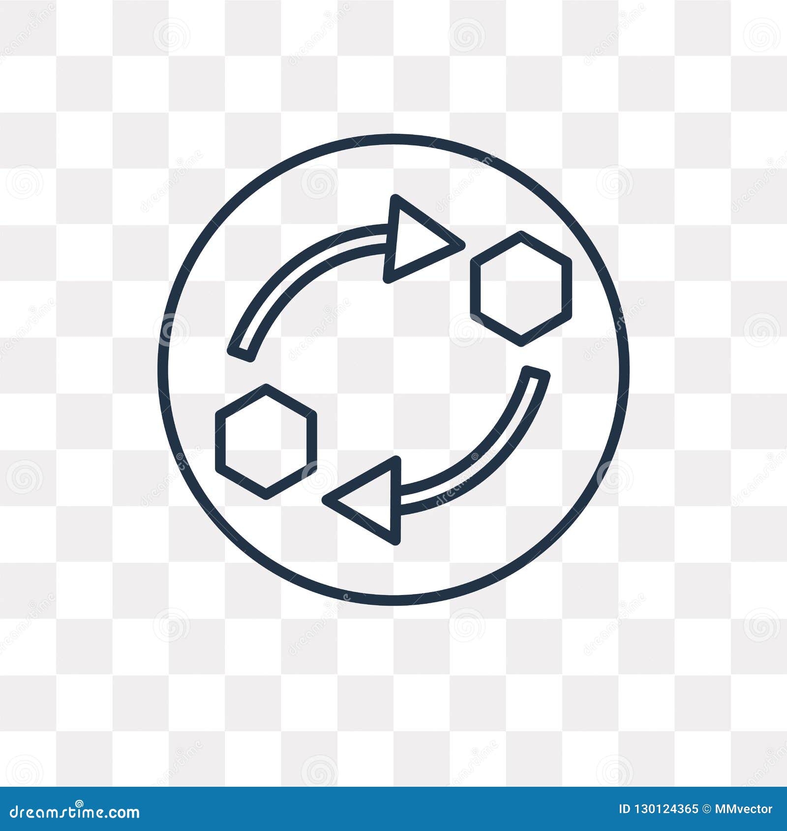 Workflow Vector Icon Isolated on Transparent Background, Linear Stock ...