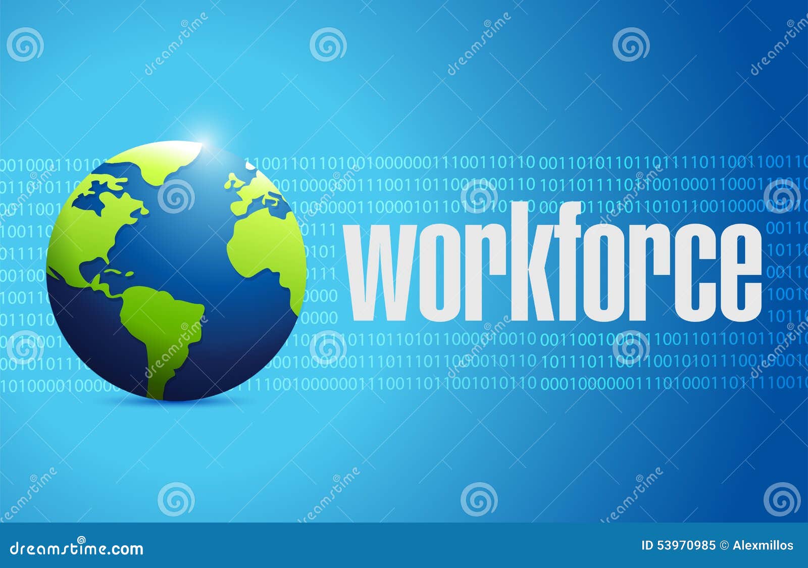 Workforce International Sign Concept Stock Illustration - Illustration ...