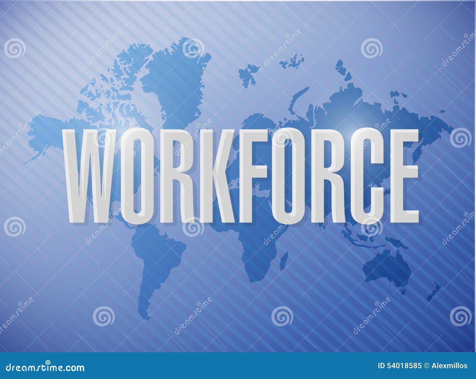 Workforce International Sign Concept Stock Illustration - Illustration ...