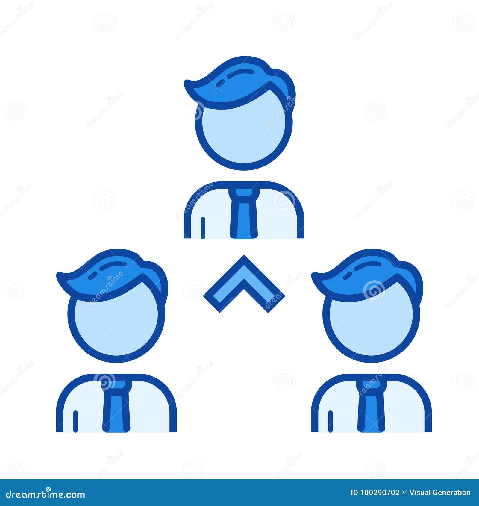 Workforce Line Icon, Outline Symbol, Vector Illustration, Concept Sign ...