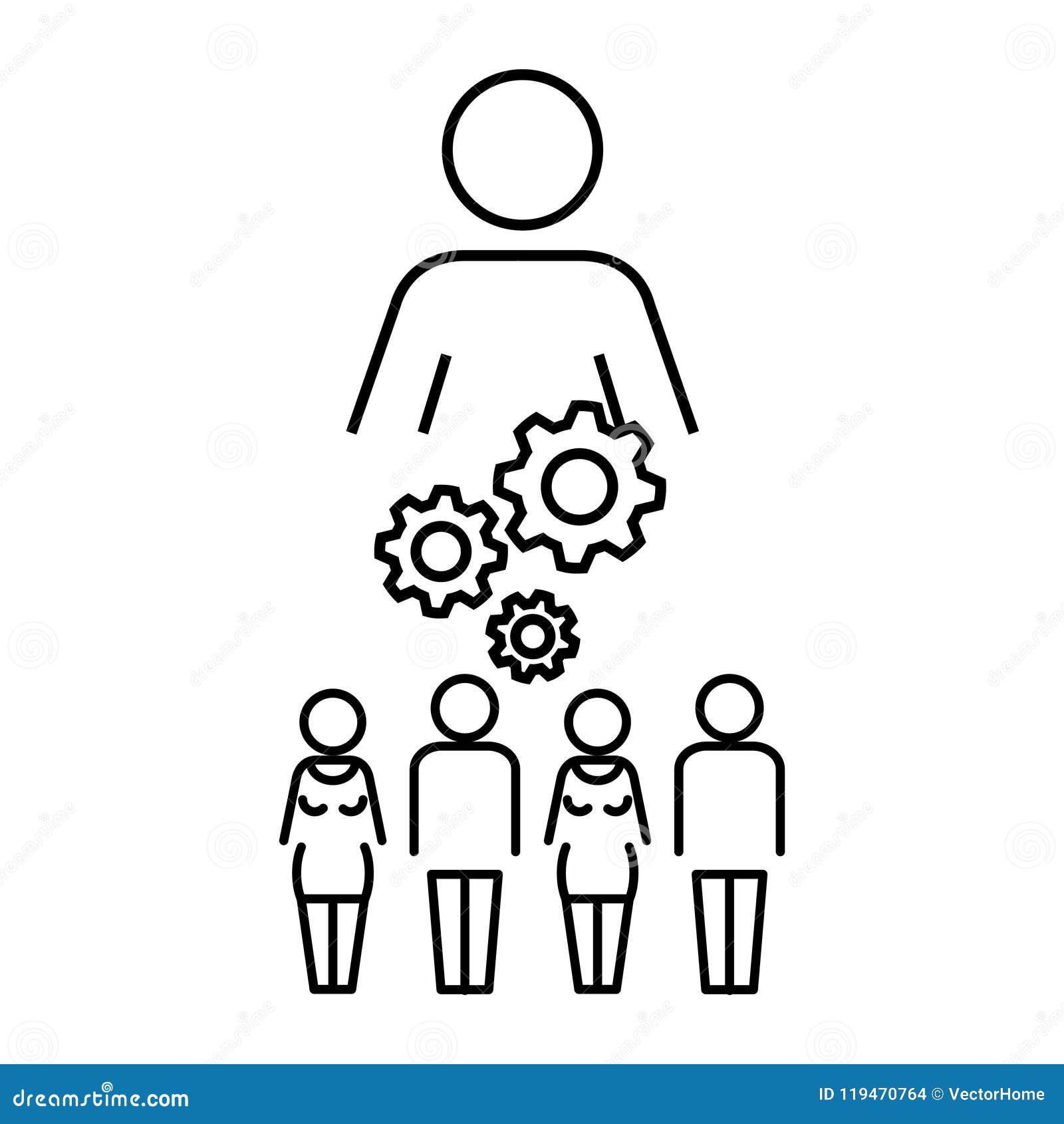 Workforce Organization Icon, Vector Illustration Stock Vector ...