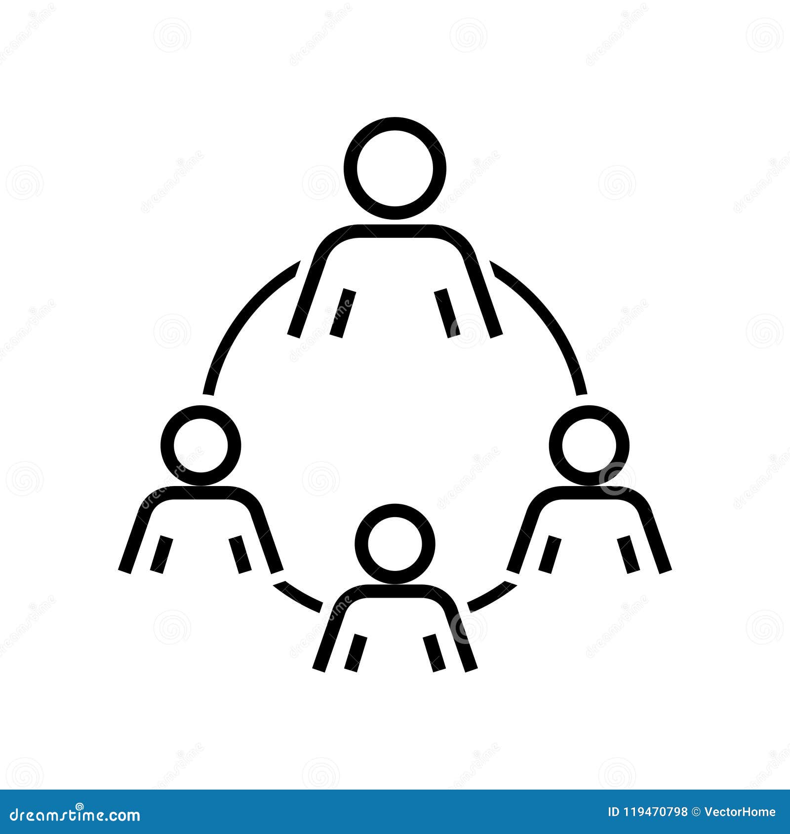 Workforce Organization Icon, Vector Illustration Stock Vector ...