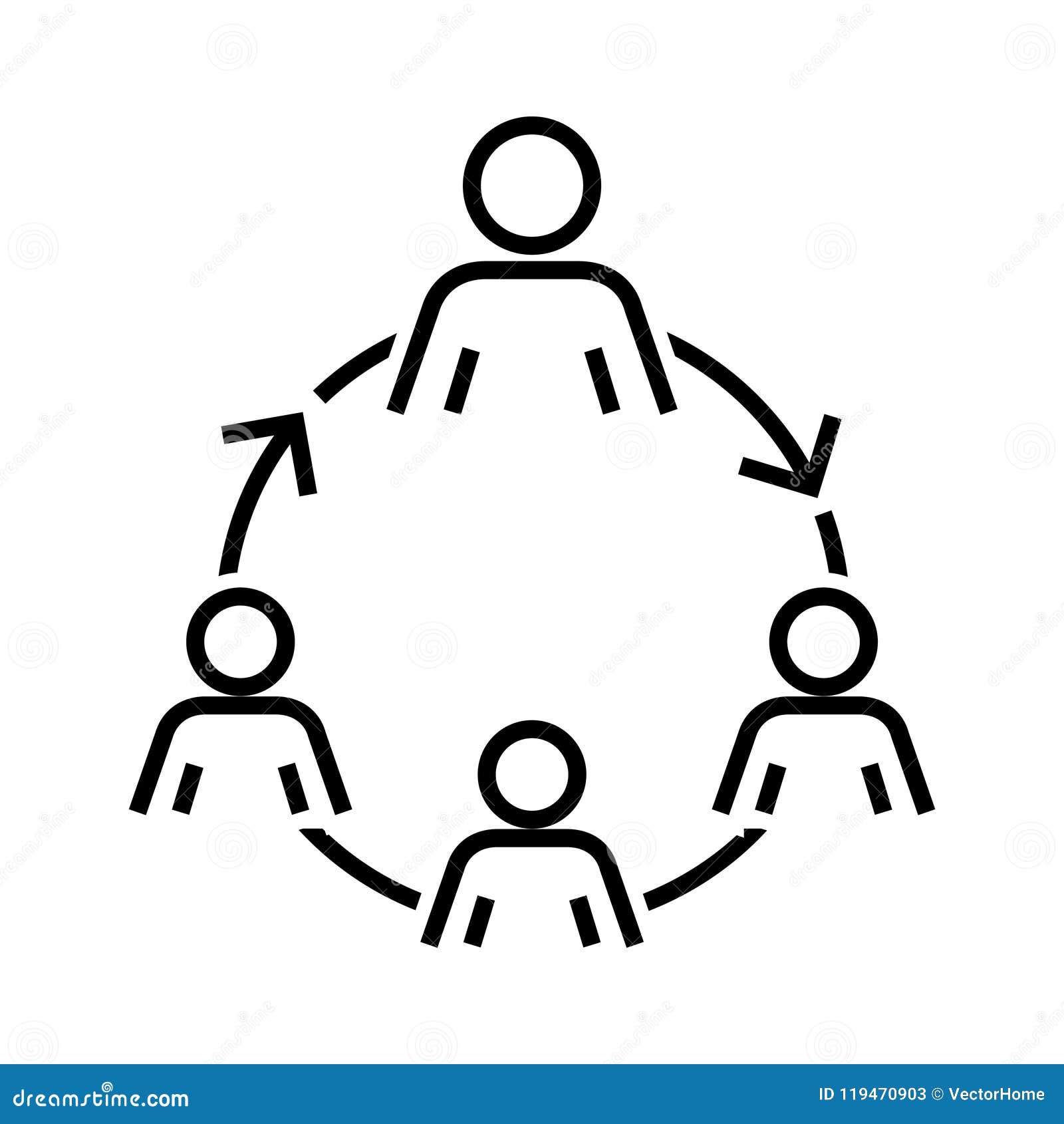 Workforce Organization Icon, Vector Illustration Stock Vector ...