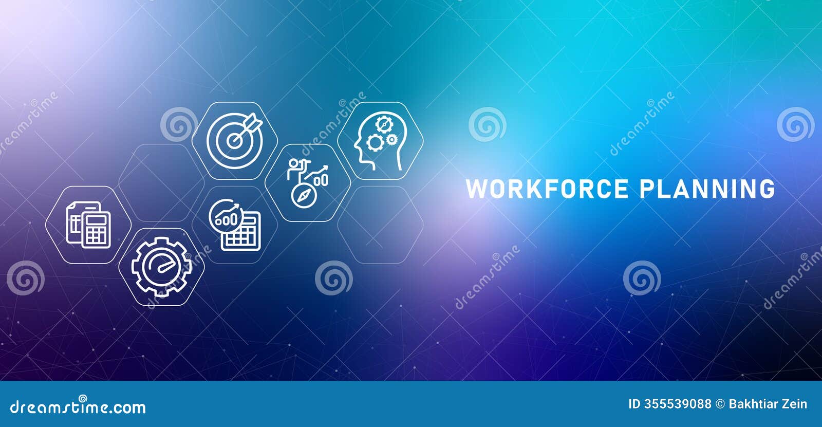 Workforce Planning Business Process Icon Doodle Illustration Cartoon ...