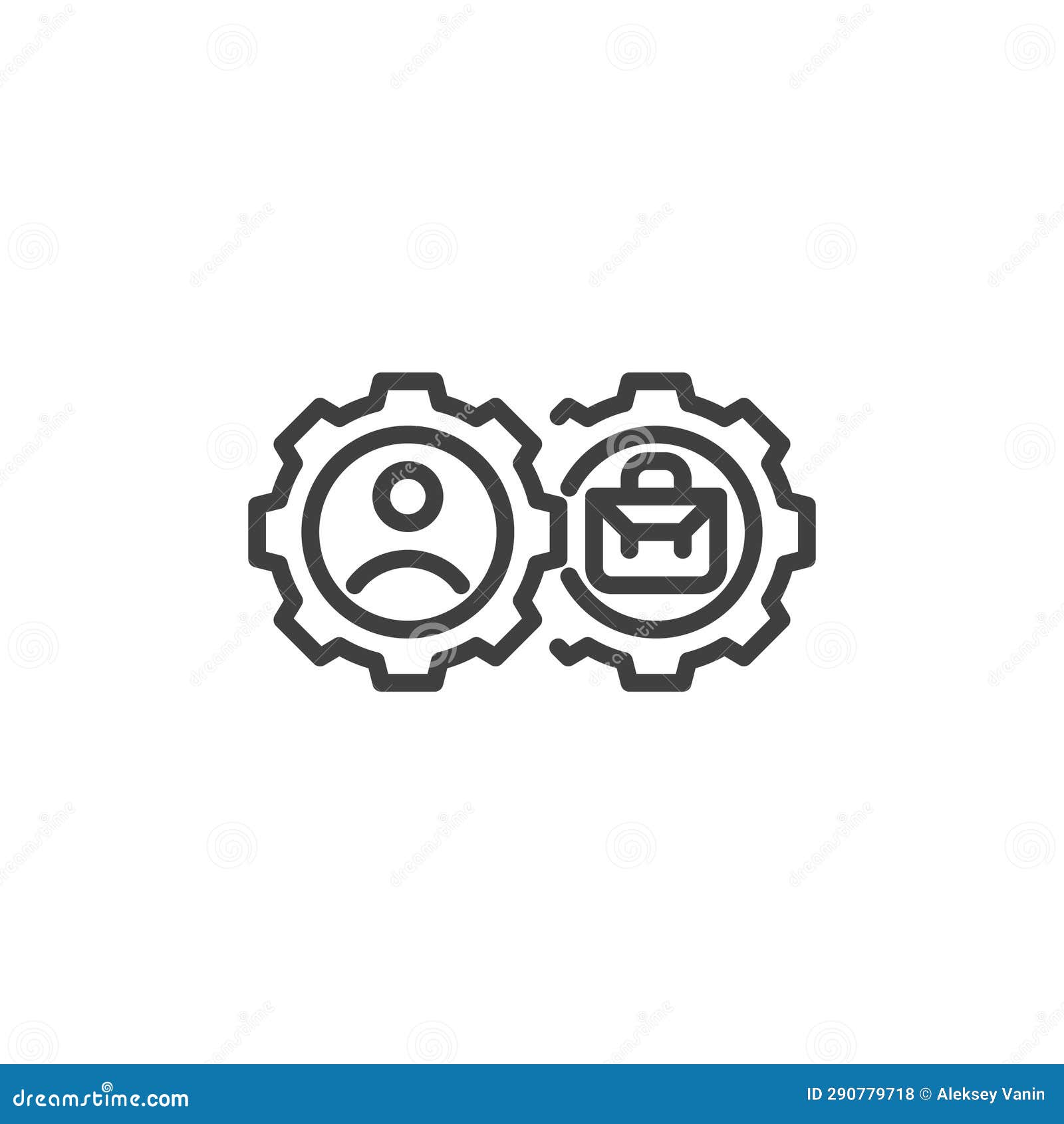 Workforce Planning Line Icon Stock Illustration - Illustration of thin ...