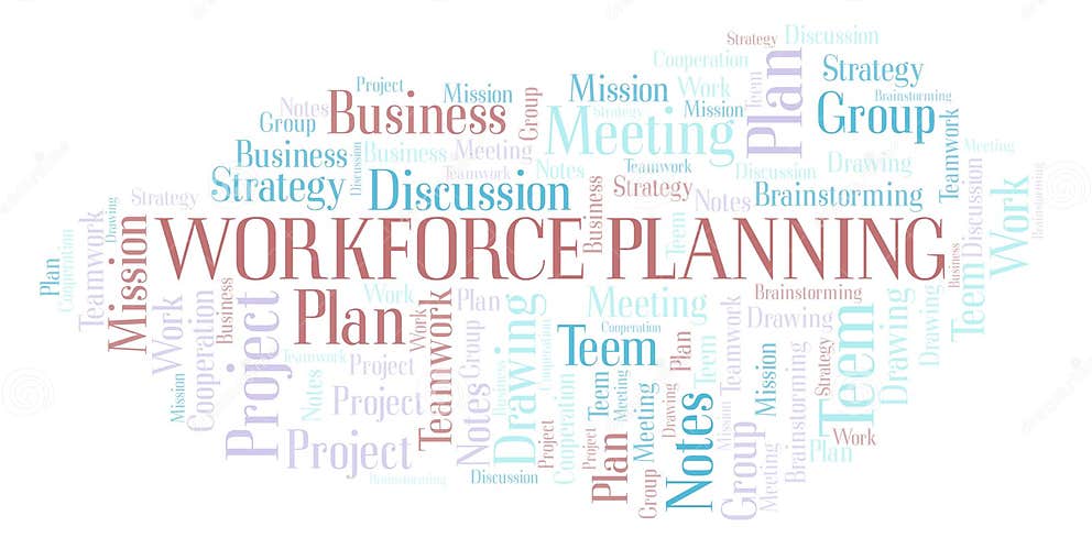 Workforce Planning Word Cloud. Stock Illustration - Illustration of ...