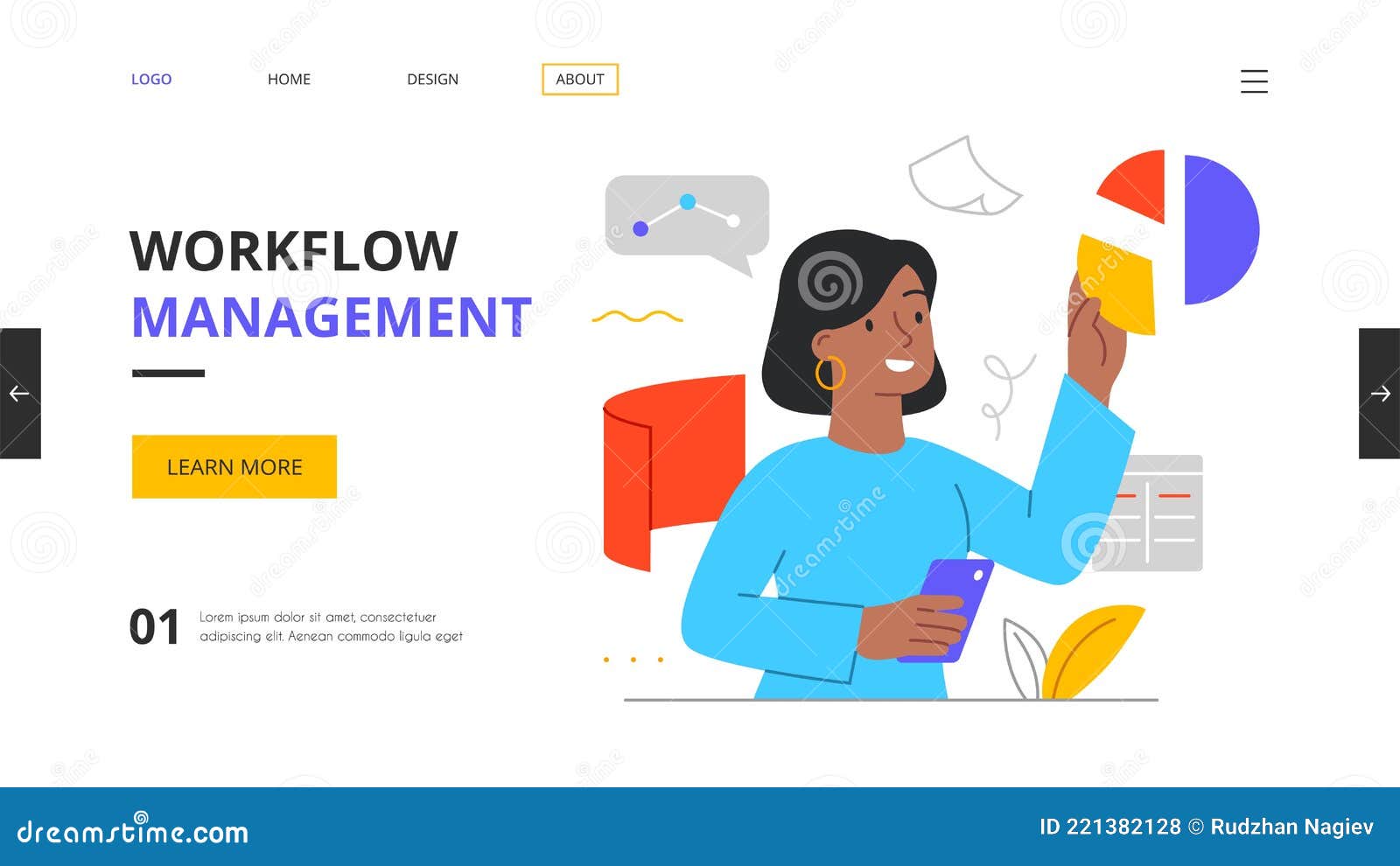 Workforce Process Optimization Stock Vector - Illustration of ...