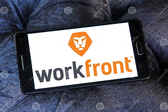 Workfront Software Company Logo Editorial Stock Image - Image of arab ...