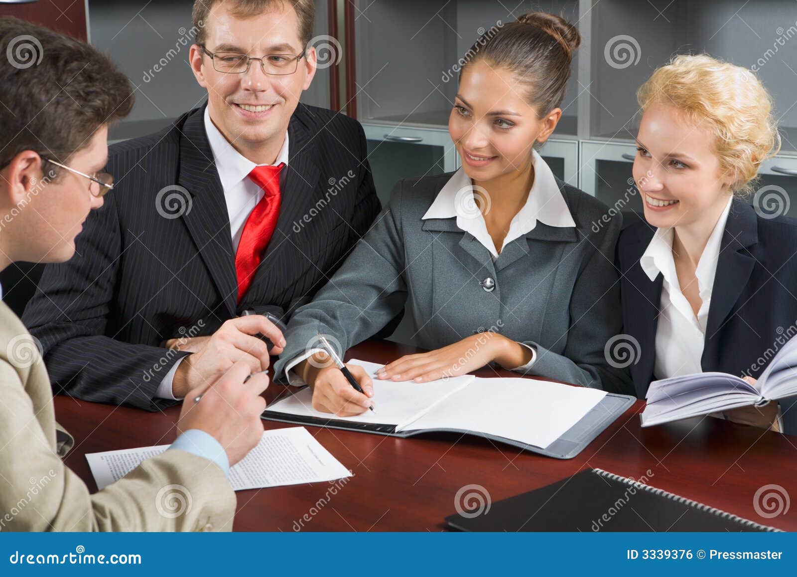 Workgroup stock photo. Image of colleagues, meeting, chatting - 3339376