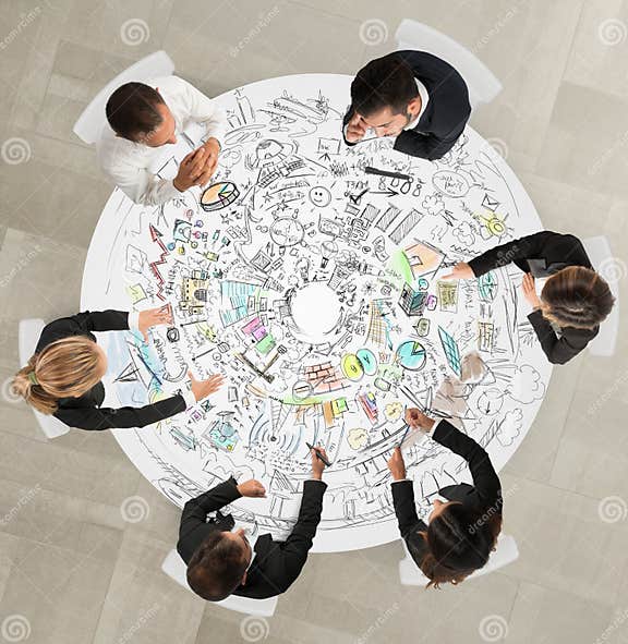 Workgroup design stock photo. Image of sketch, strategy - 55011062