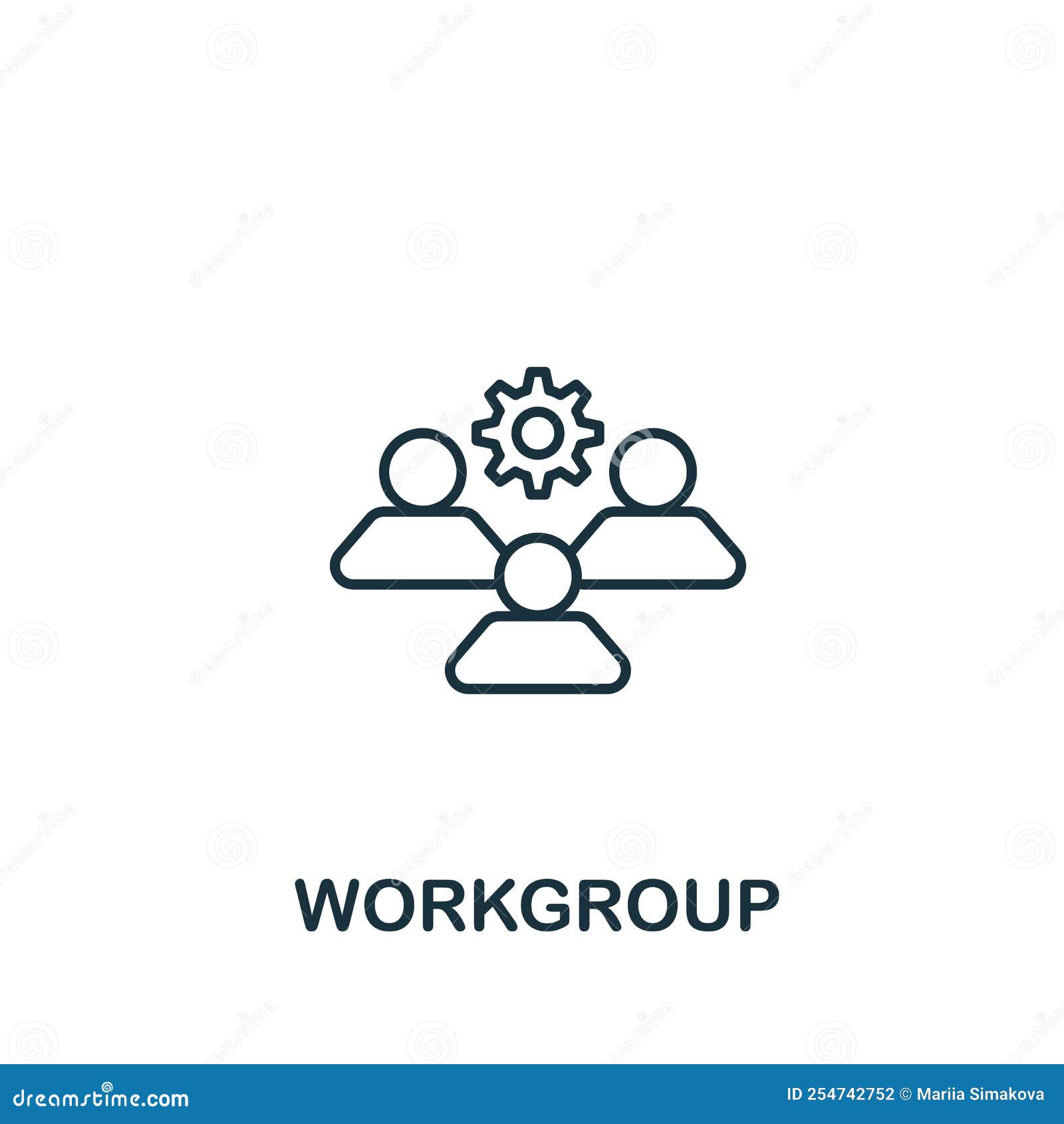 Workgroup Icon. Line Simple Icon For Templates, Web Design And ...