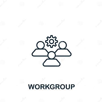 Workgroup Icon. Line Simple Icon for Templates, Web Design and ...