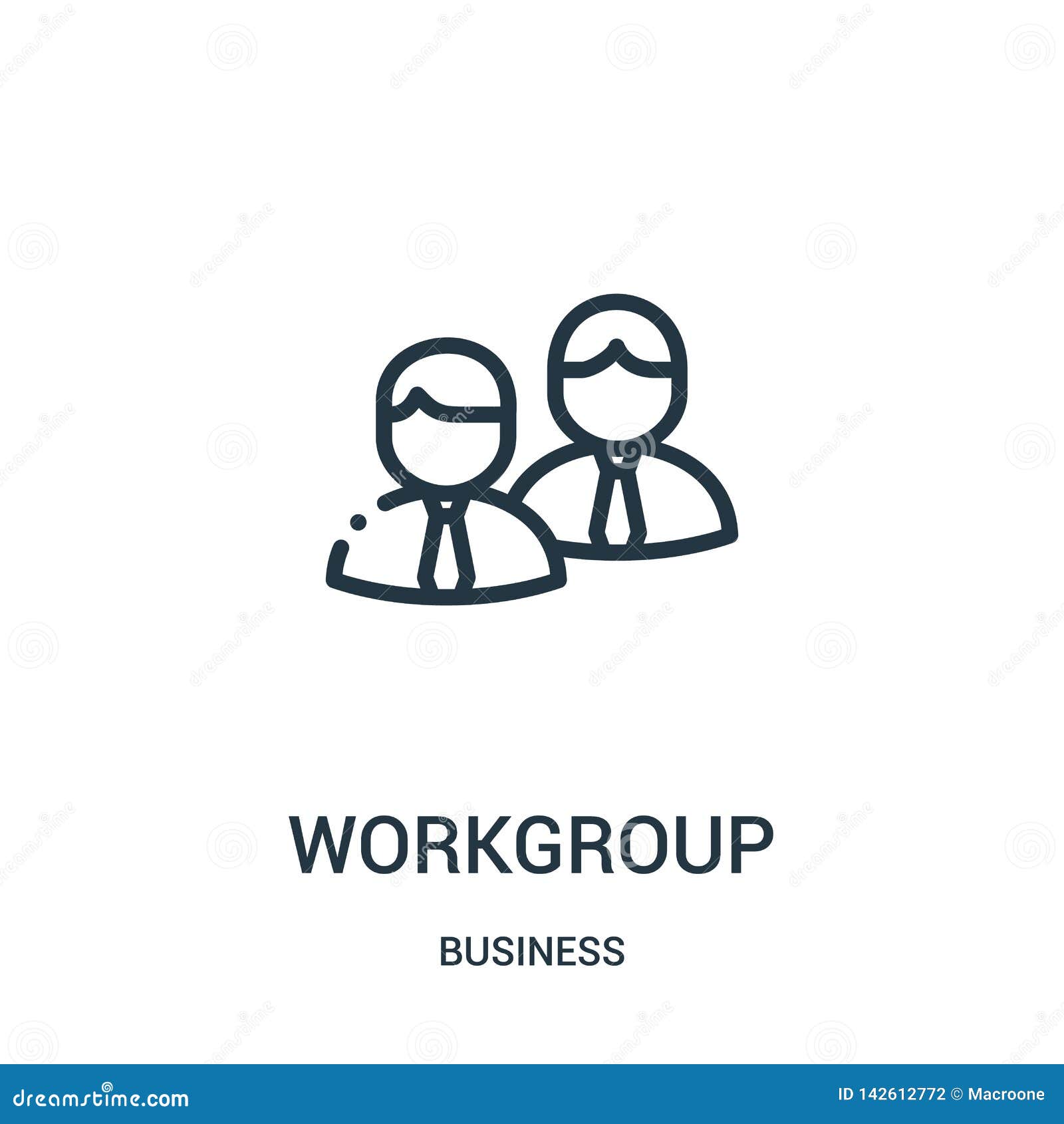 Workgroup Icon Vector from Business Collection. Thin Line Workgroup ...