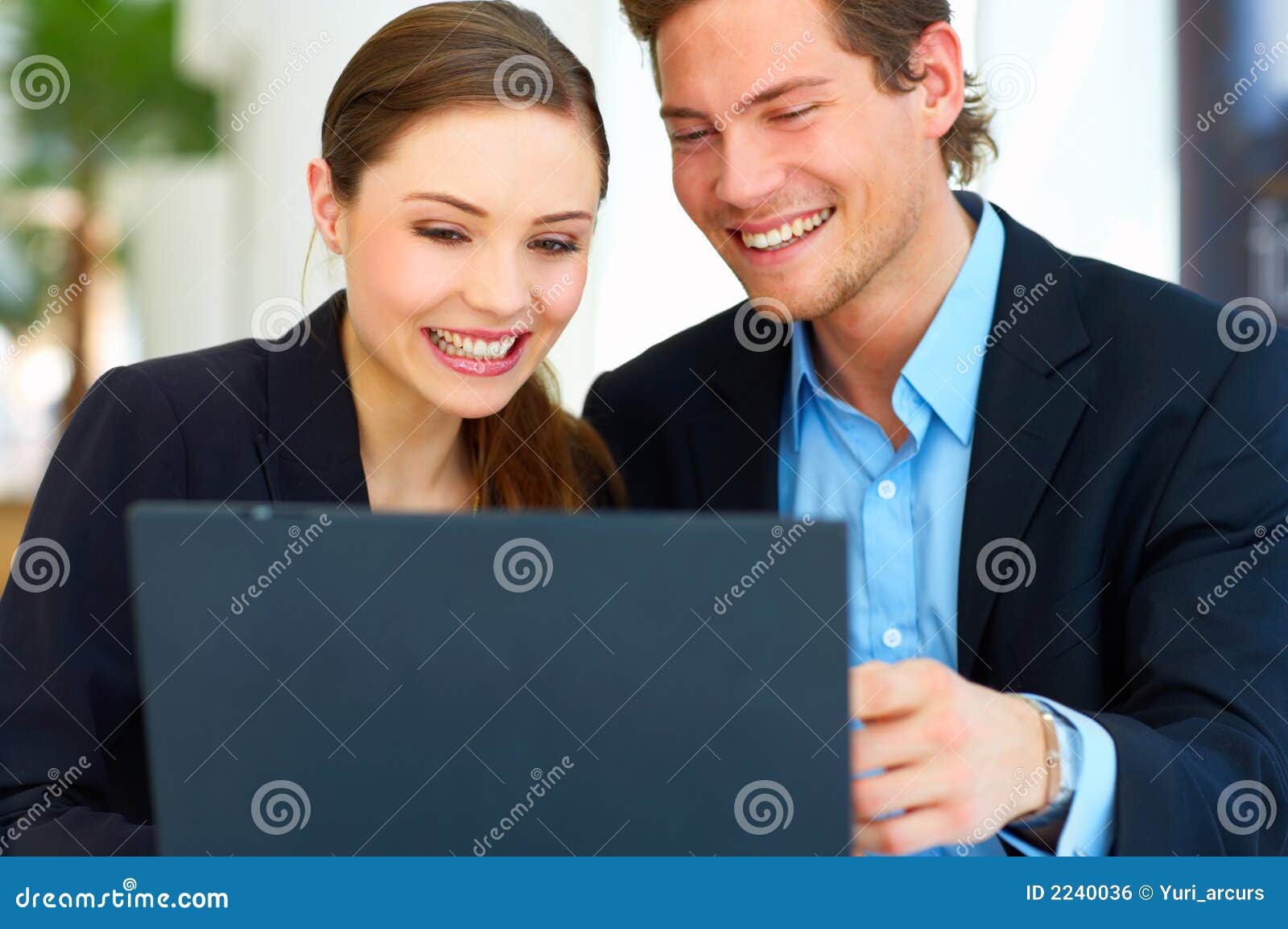 Workgroup laughing stock photo. Image of conversation - 2240036