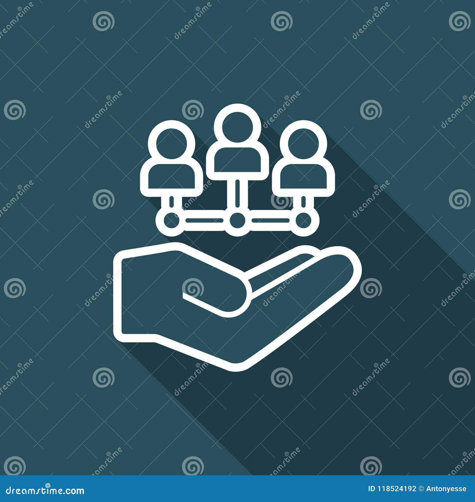 Workgroup Network - Minimal Vector Icon Stock Vector - Illustration of ...