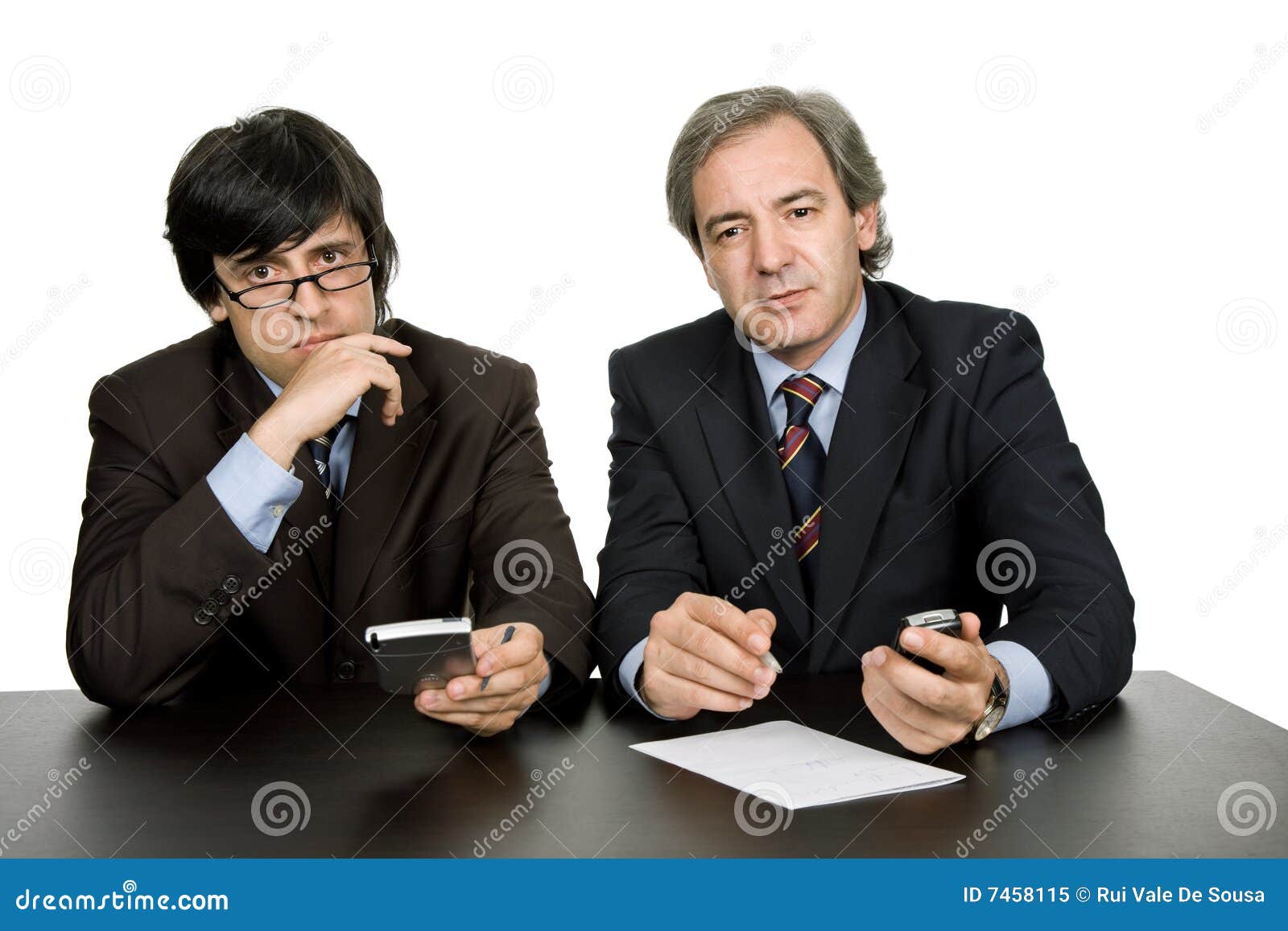 Working stock image. Image of teamwork, businessmen, portrait - 7458115