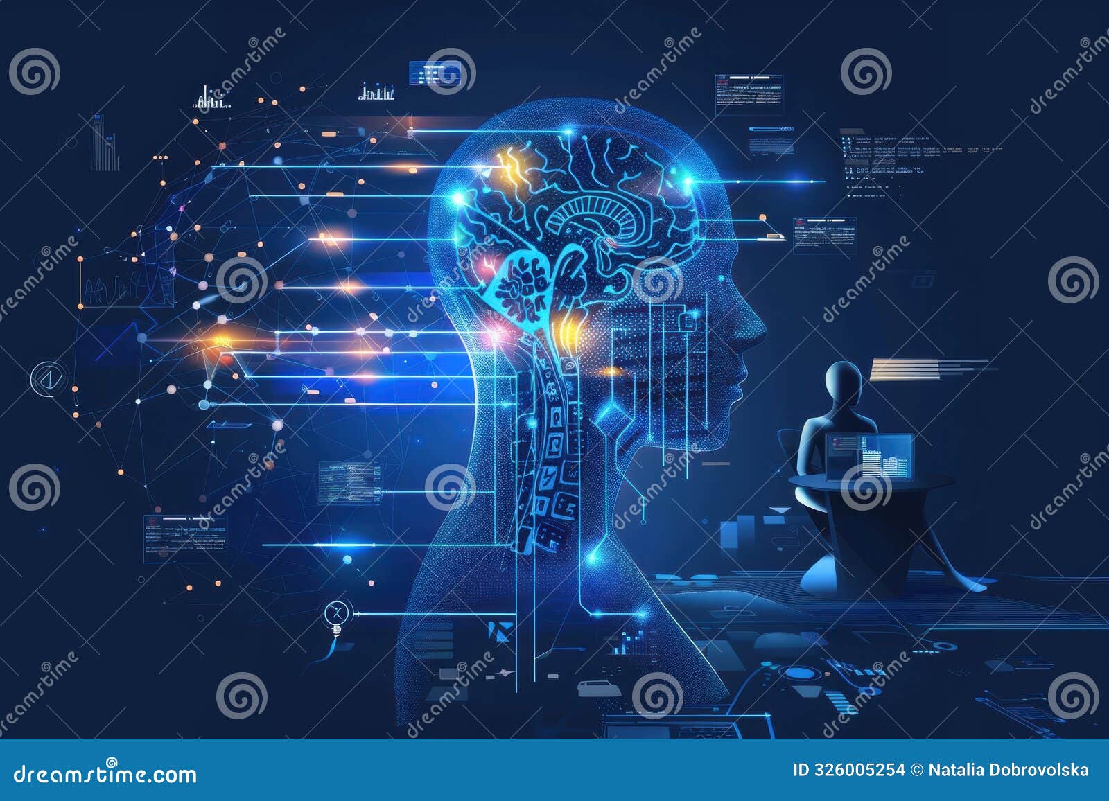 Working with AI Neural Networks To Optimize Business Processes Stock ... Working with AI Neural Networks To Optimize Business Processes Stock ...