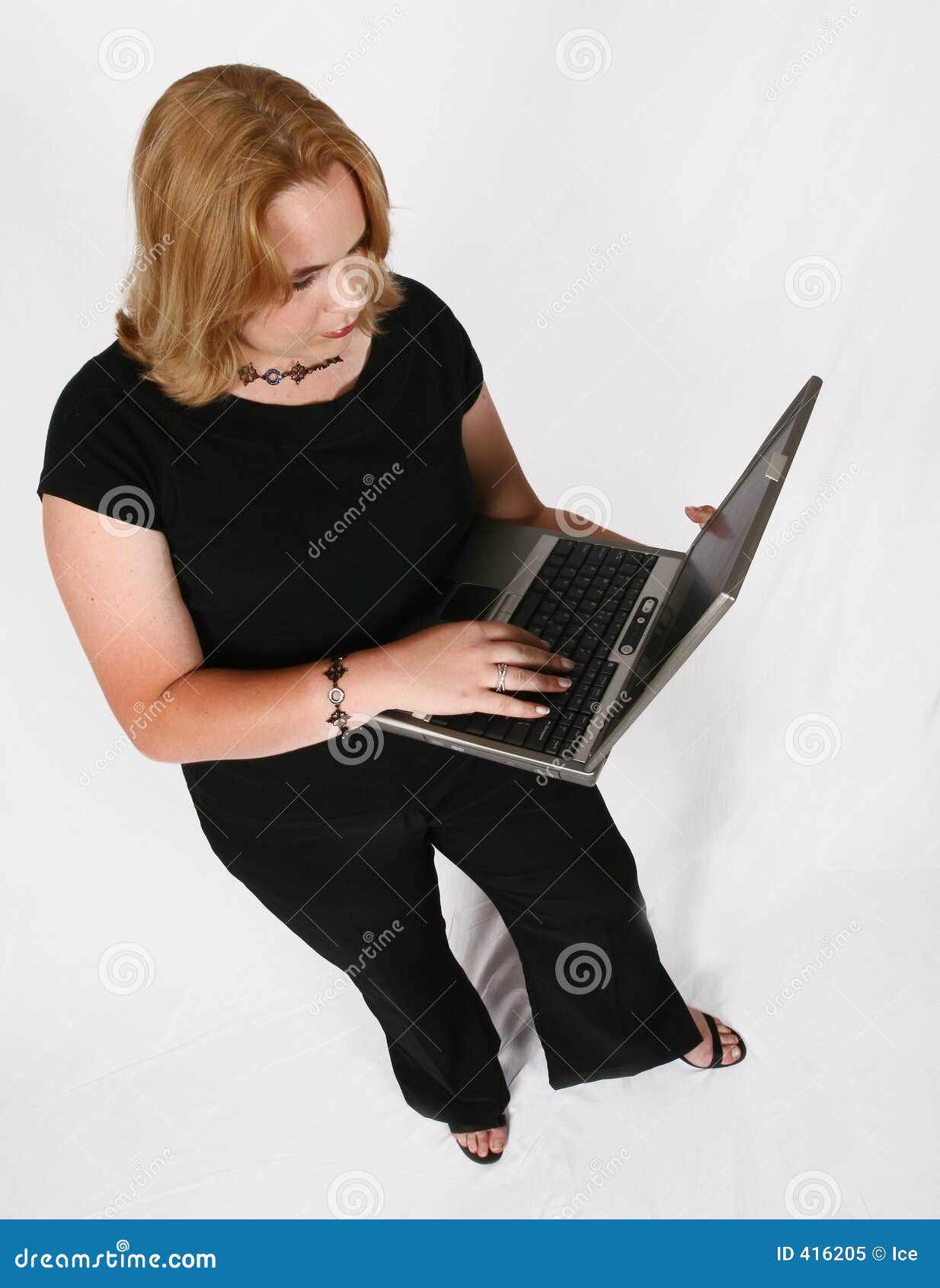 Working all day long stock image. Image of laying, laptop - 416205
