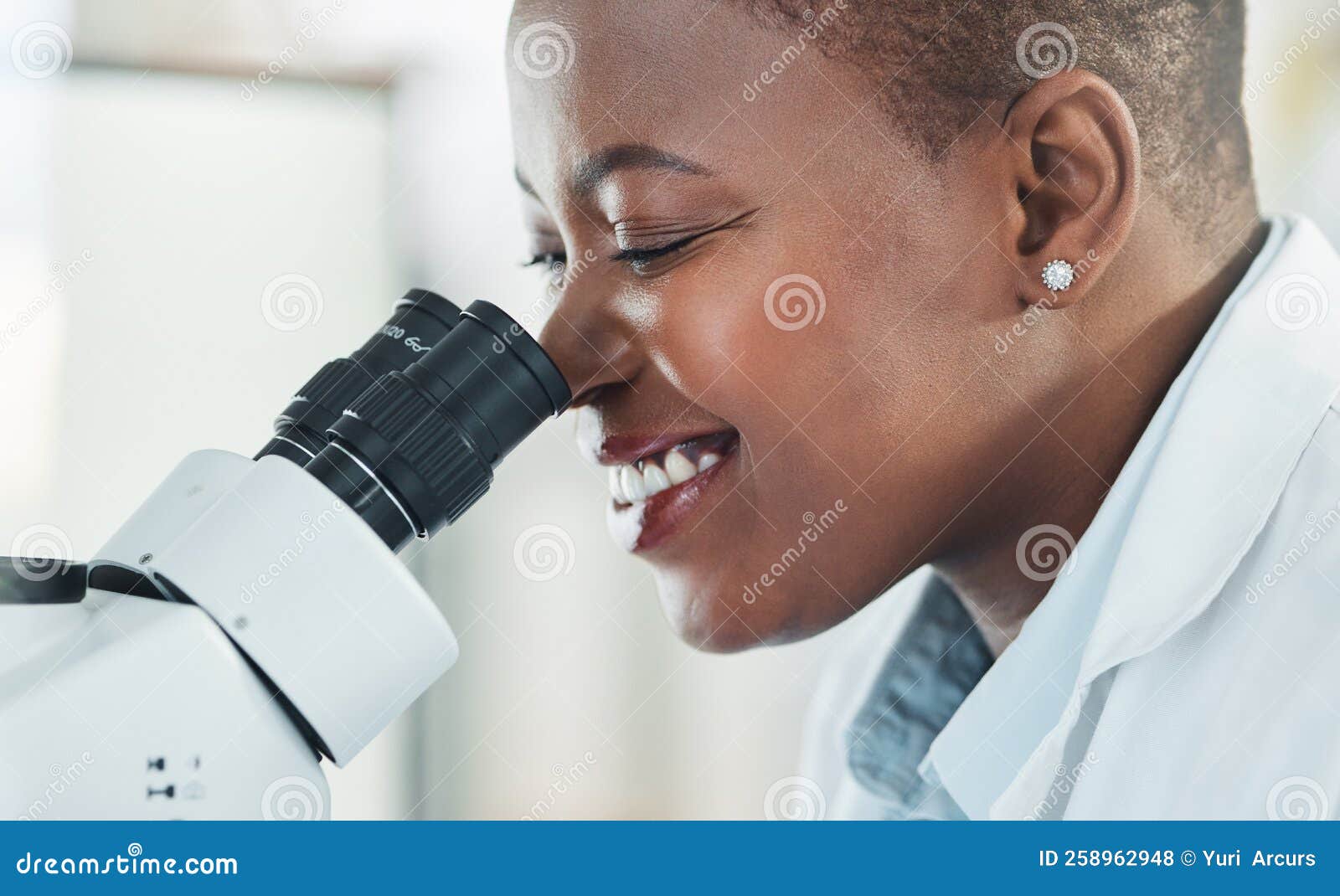 Working on Another Controlled Experiment. a Young Woman Using a ...