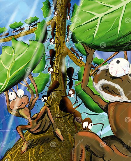 Working Ants stock illustration. Illustration of cartoon - 163977