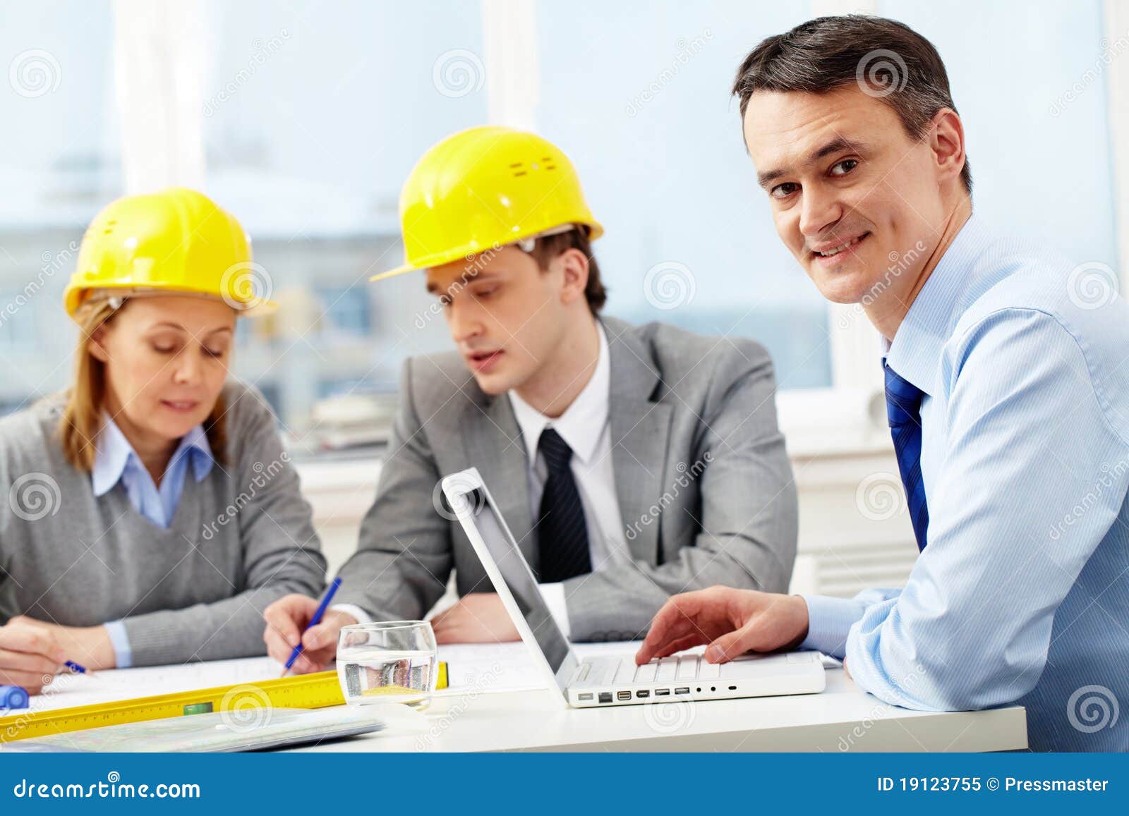 Working architect stock image. Image of computer, expertise - 19123755