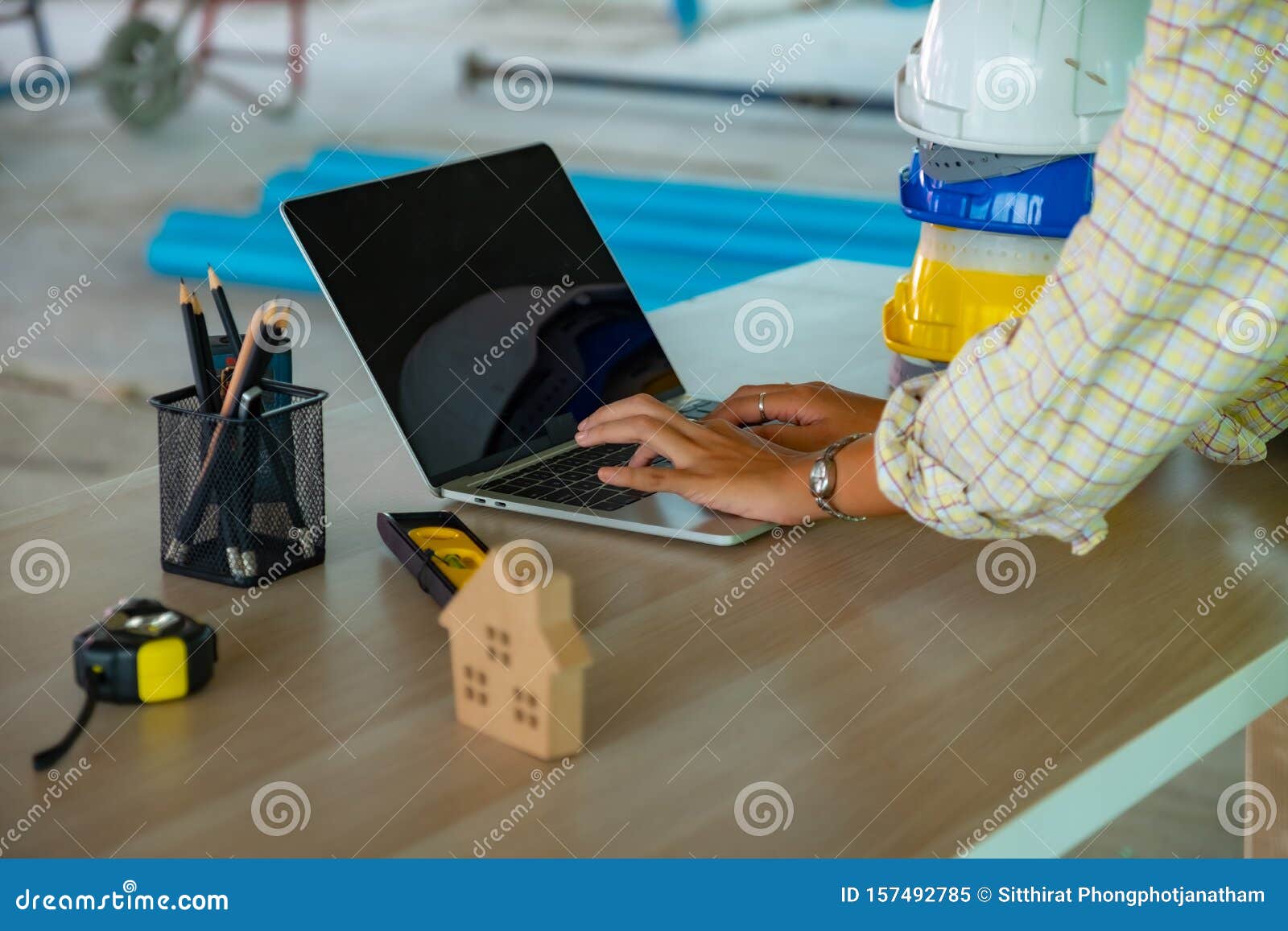 Working Area on Building Site Stock Image - Image of industrial ...