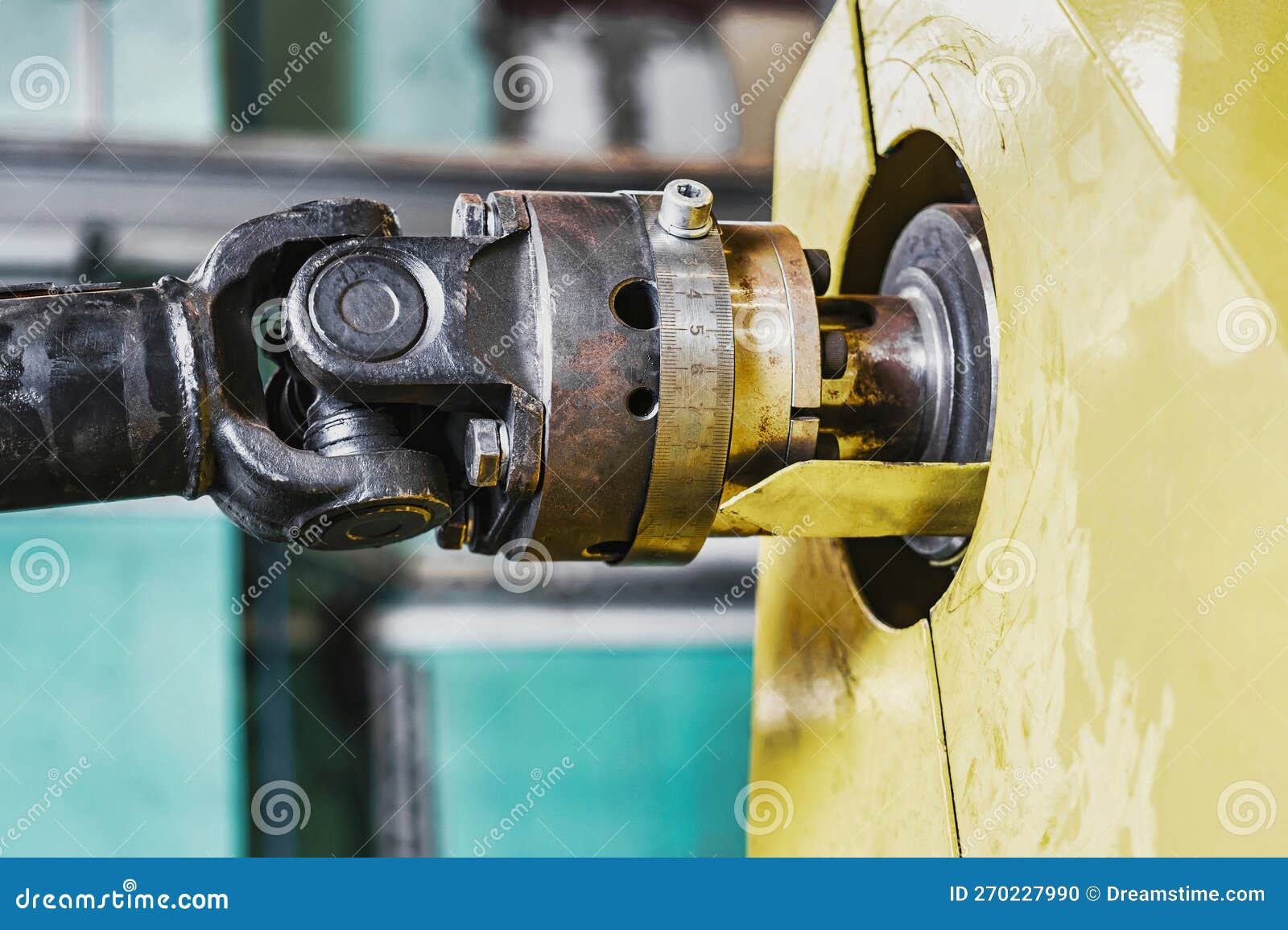 The Working Area of Cnc Multiform Spring Coiling Machine Close Up Stock ...