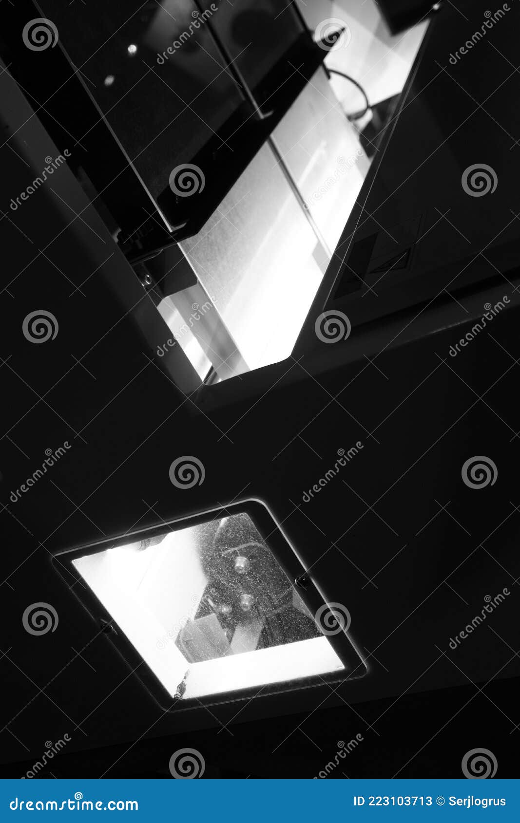 Working Area of the Photo Separator Stock Image - Image of parts ...