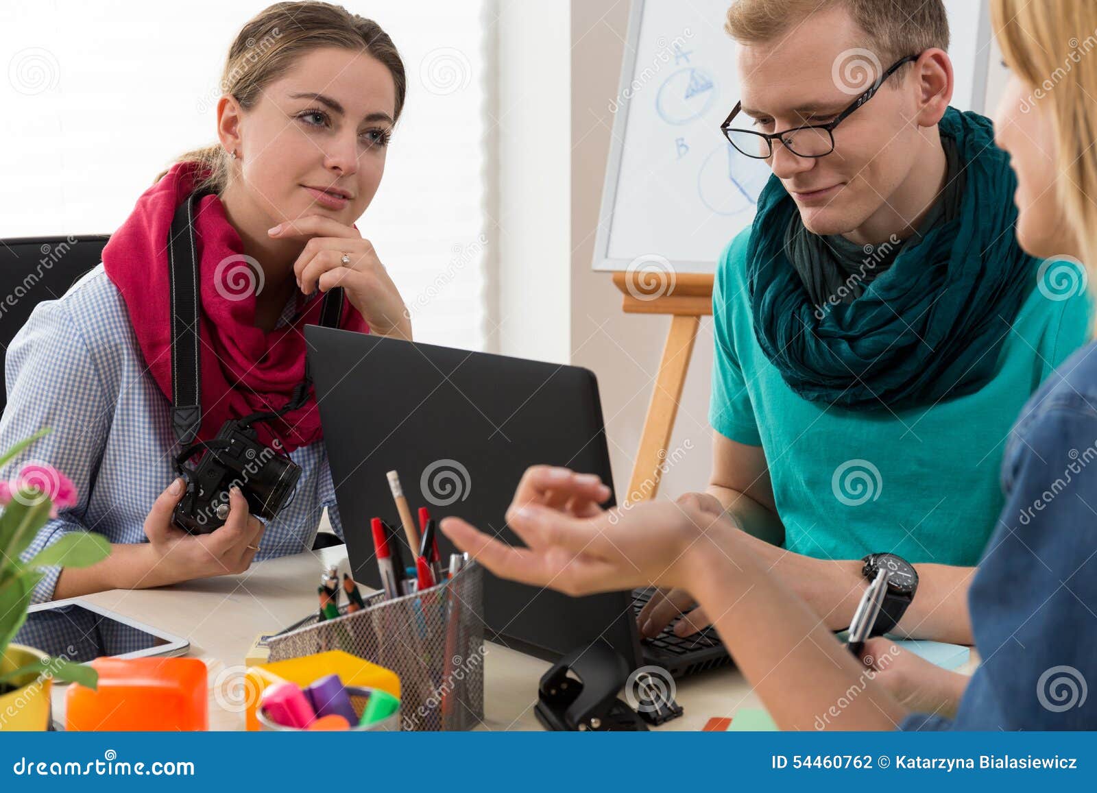 Working at art agency stock photo. Image of office, occupation - 54460762