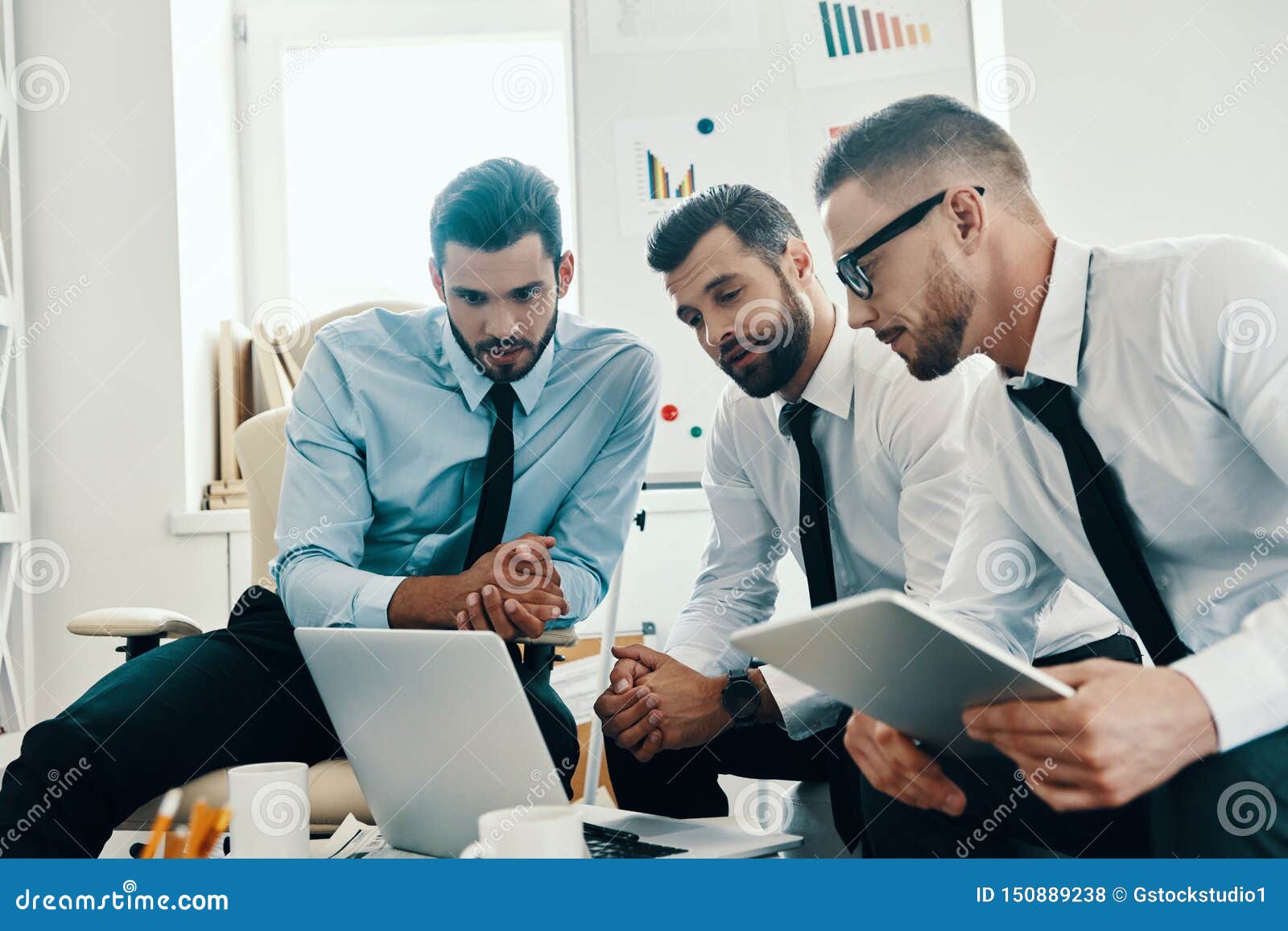 Working as one team. stock photo. Image of planning - 150889238