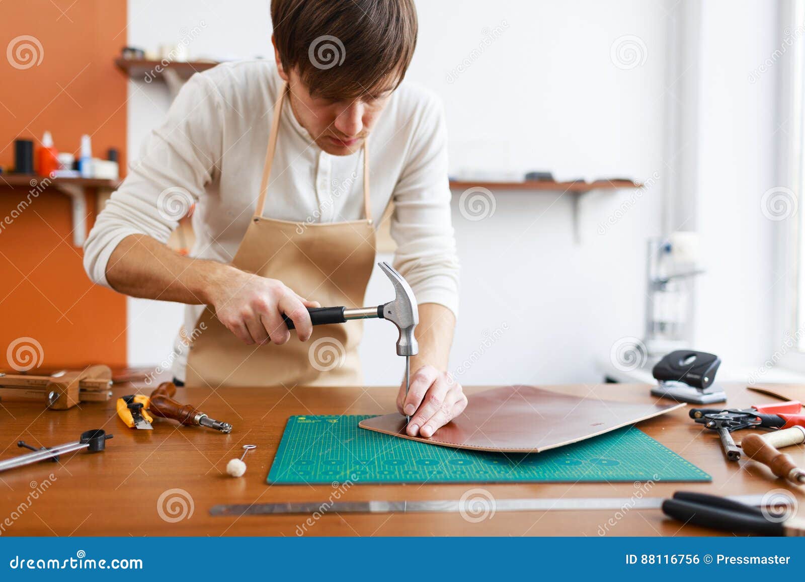 Working as tanner stock photo. Image of master, artisan - 88116756
